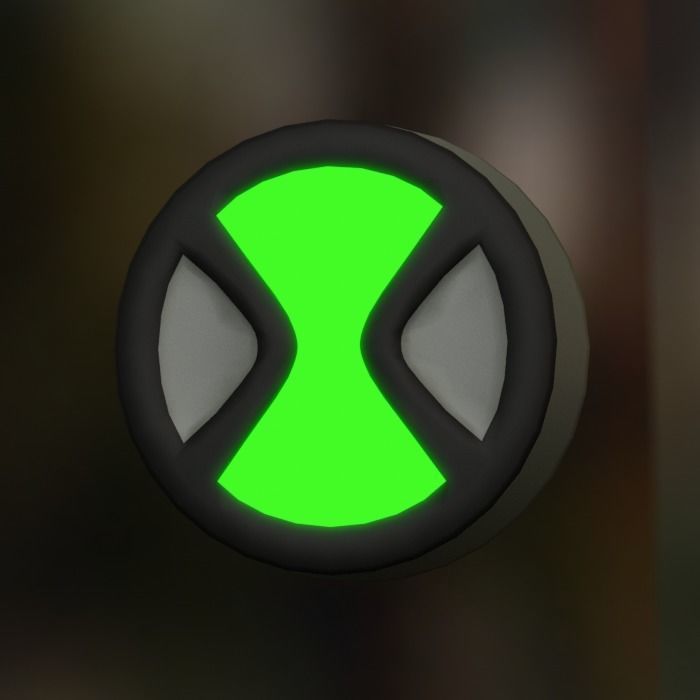 Plumbers Badge Omnitrix badge from Ben 10 free VR / AR / low-poly 3D ...