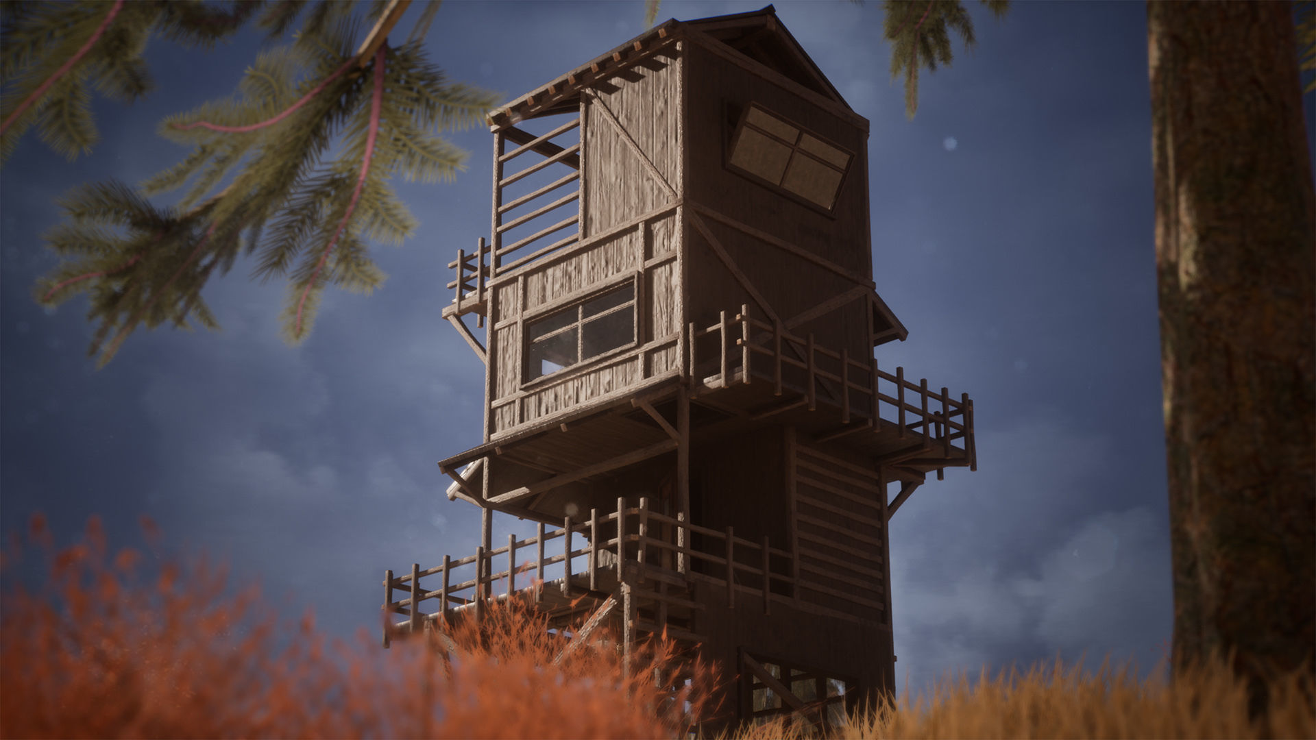 3D model Modular Watchtower 36 Assets VR / AR / low-poly | CGTrader