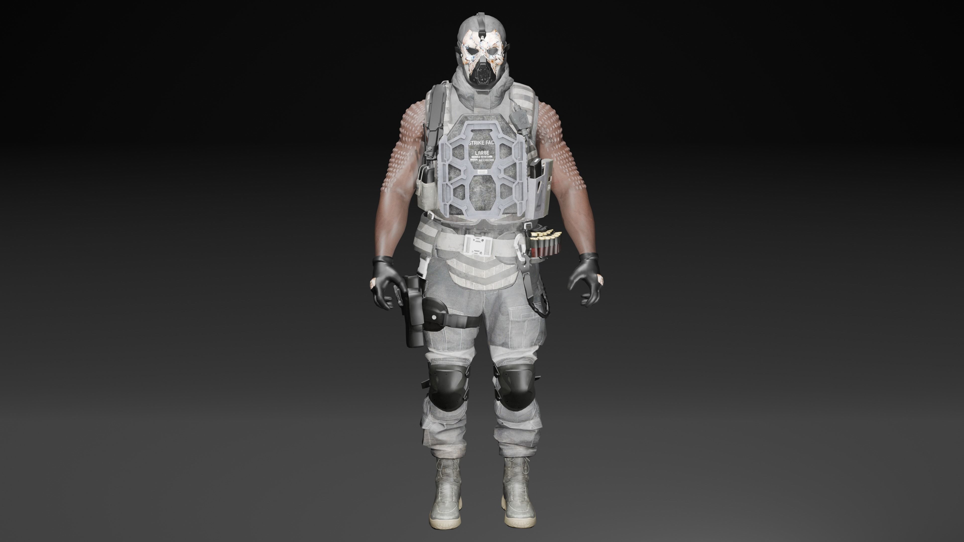 Mace Operator Skin Warzone 3D model rigged | CGTrader