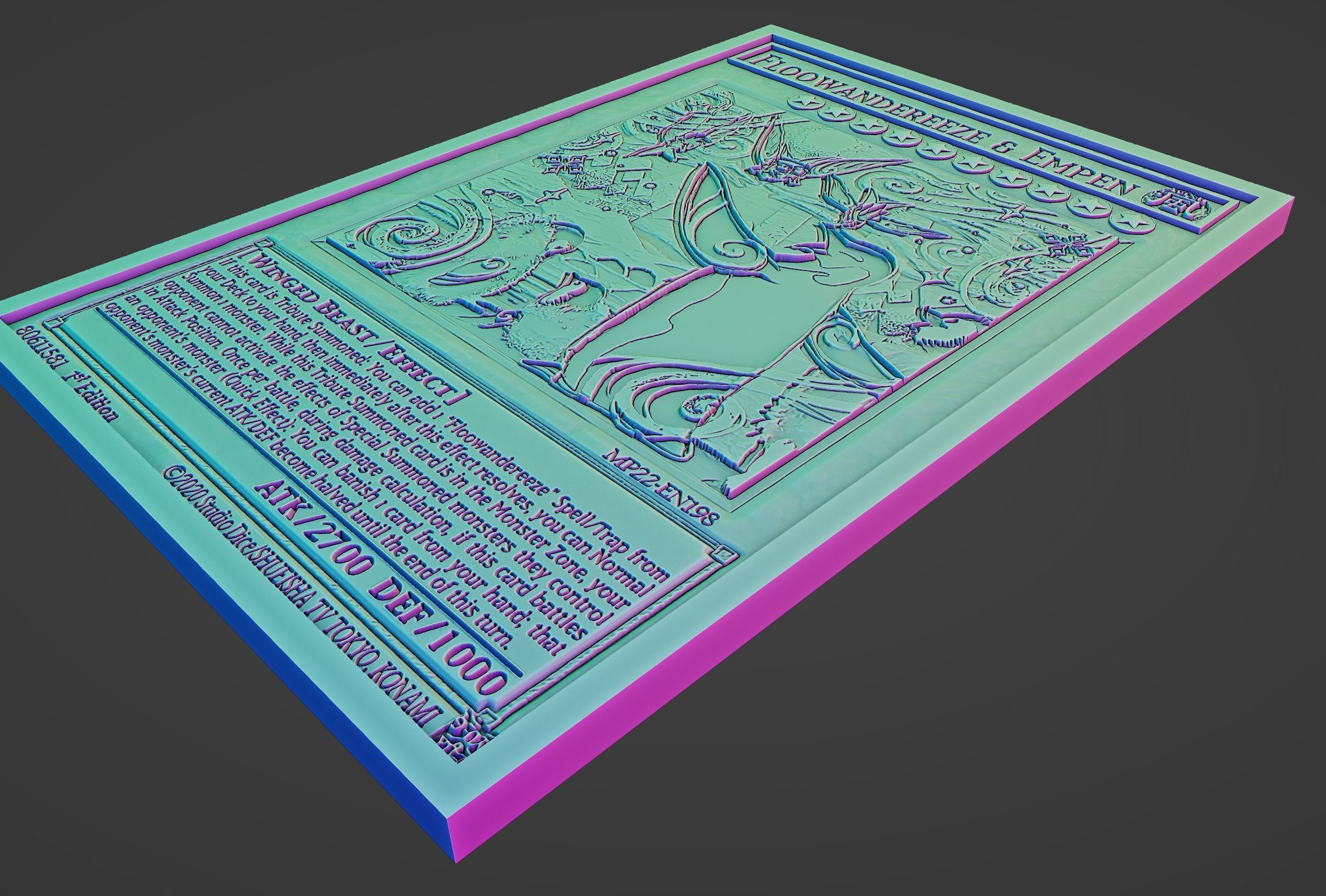 FLOOWANDEREEZE EMPEN - YUGIOH free 3D model 3D printable | CGTrader