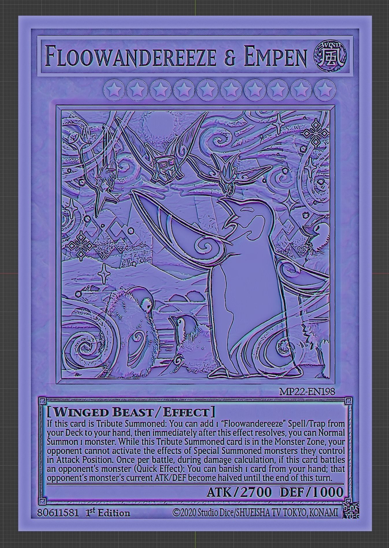 FLOOWANDEREEZE EMPEN - YUGIOH free 3D model 3D printable | CGTrader