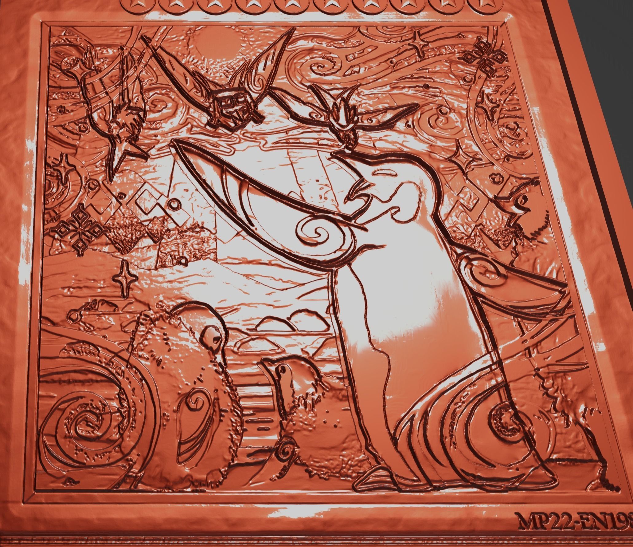 FLOOWANDEREEZE EMPEN - YUGIOH free 3D model 3D printable | CGTrader