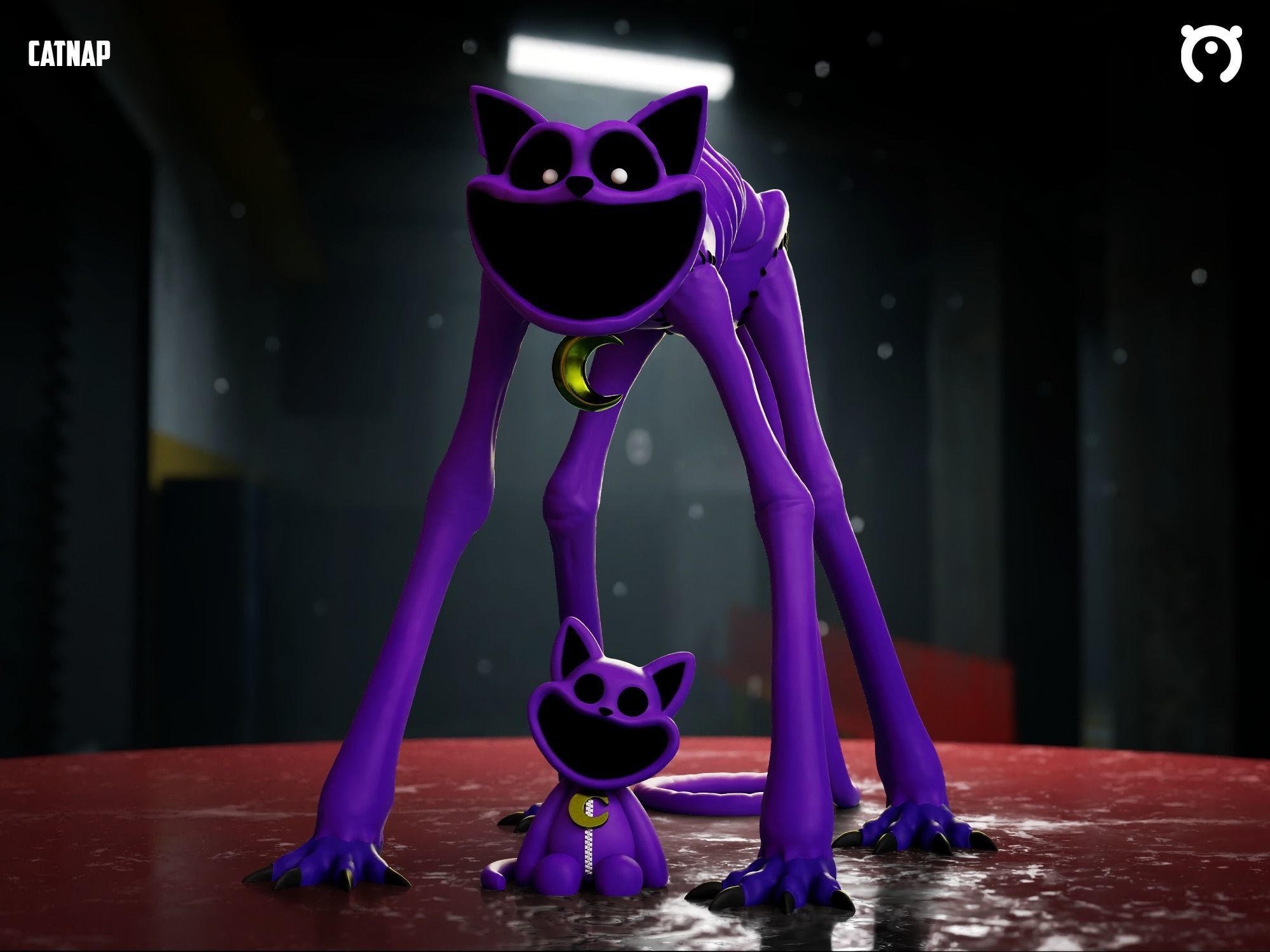 Catnap - Smiling Critters 3D model 3D printable | CGTrader