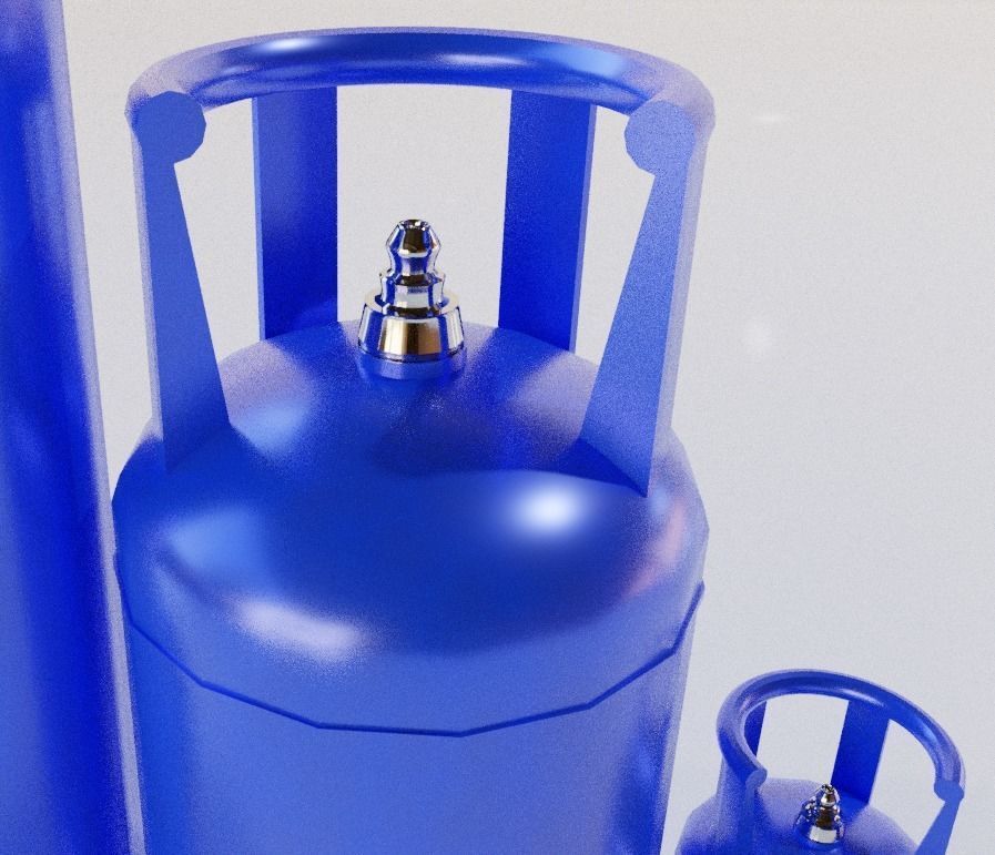 3D model LP gas cylinder tank collection VR / AR / low-poly | CGTrader