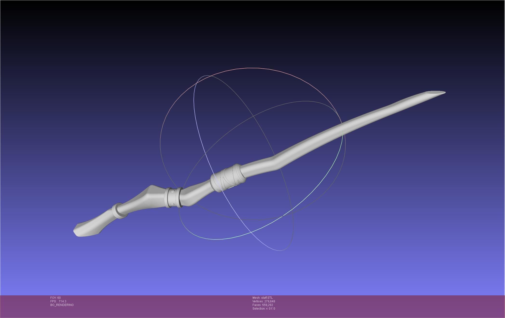 Frieren Fern Staff Printable Assembly 3D model 3D printable | CGTrader