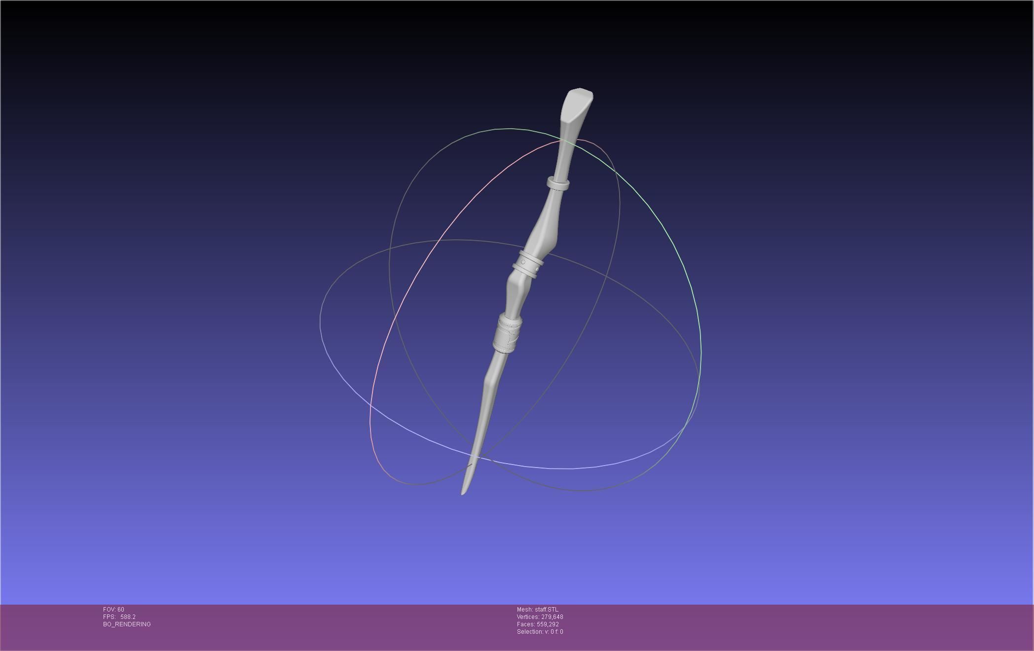 Frieren Fern Staff Printable Assembly 3D model 3D printable | CGTrader