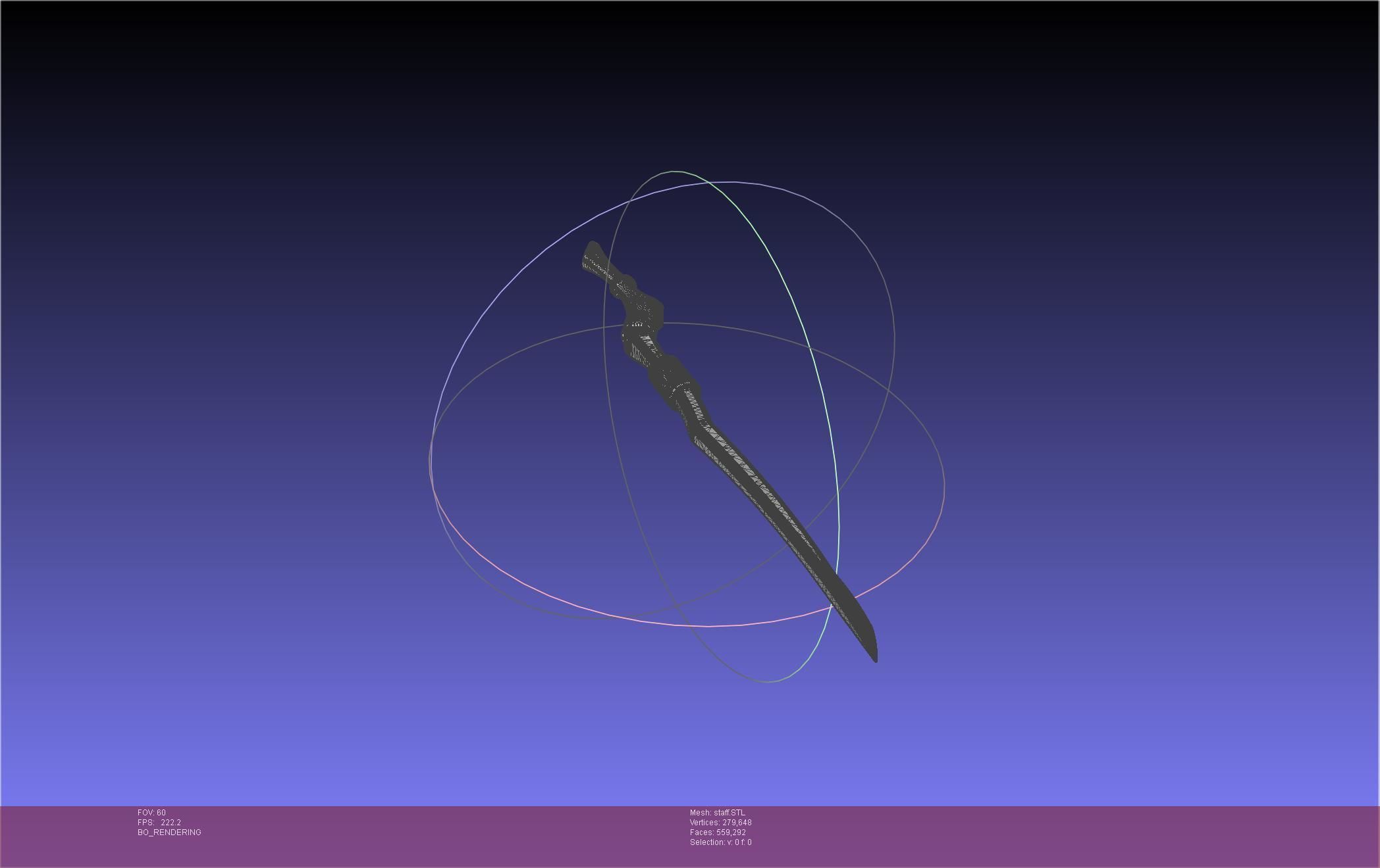 Frieren Fern Staff Printable Assembly 3D model 3D printable | CGTrader