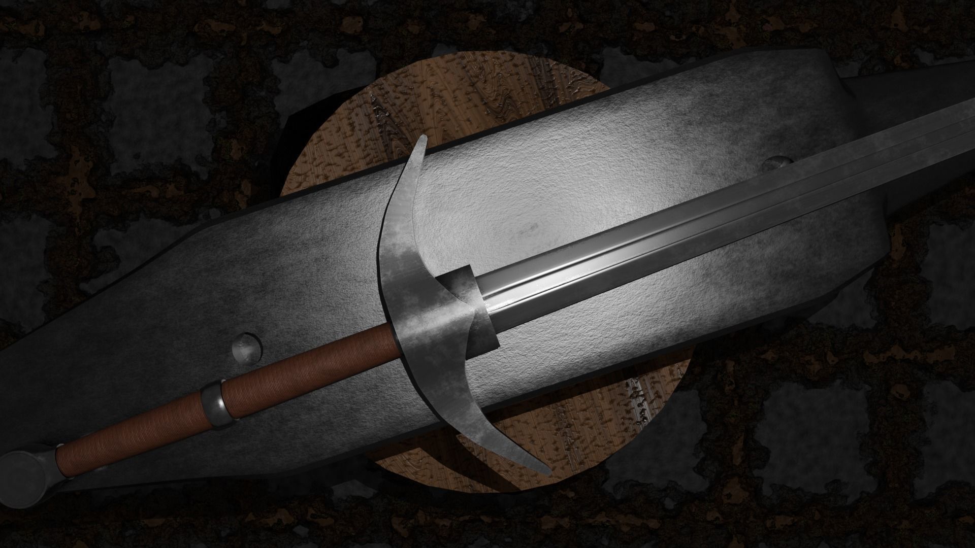Medieval Longsword - Game Ready free VR / AR / low-poly 3D model | CGTrader