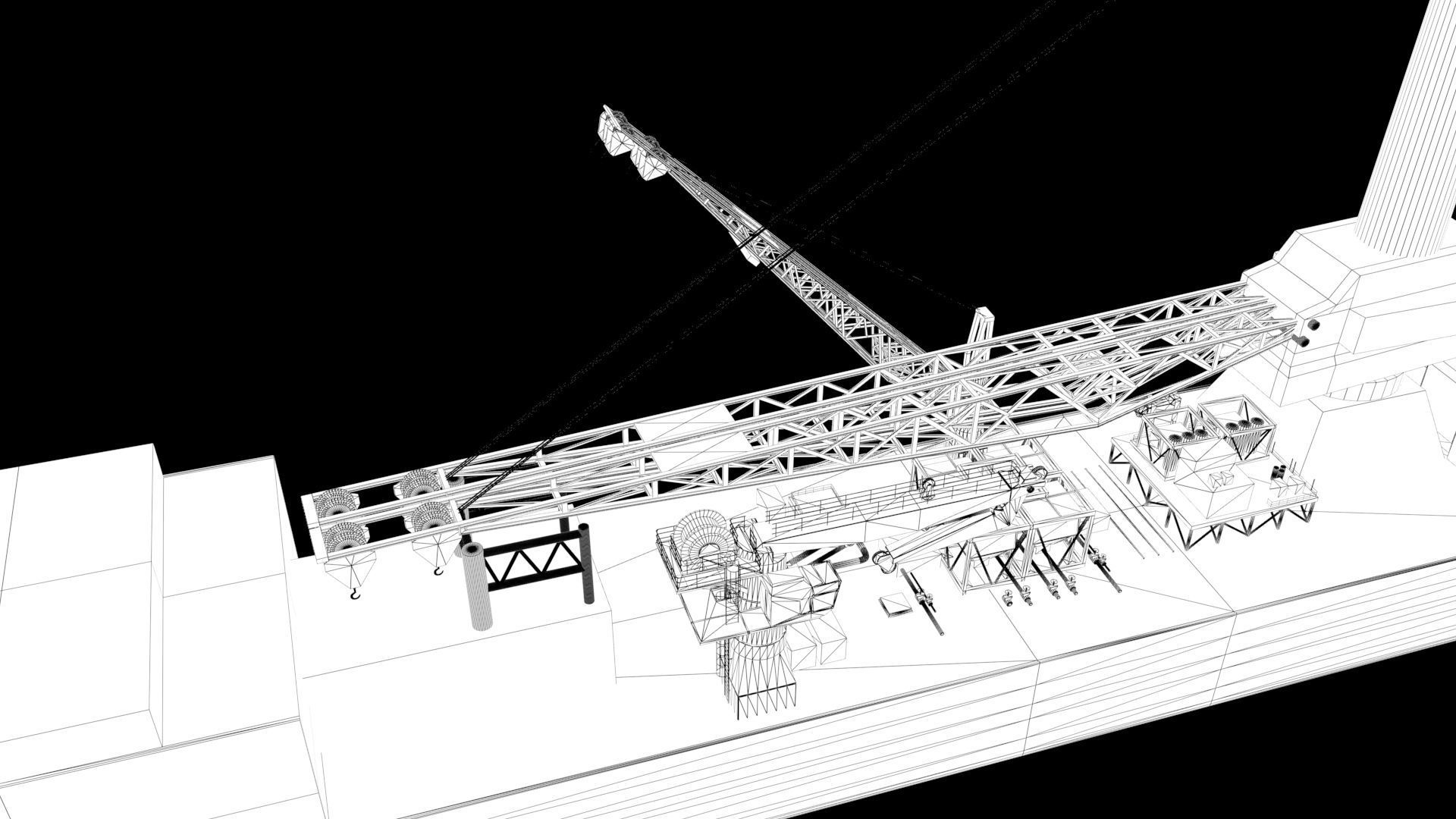 Ship DELMA 2000 Pipelay Crane Vessel 3D model | CGTrader