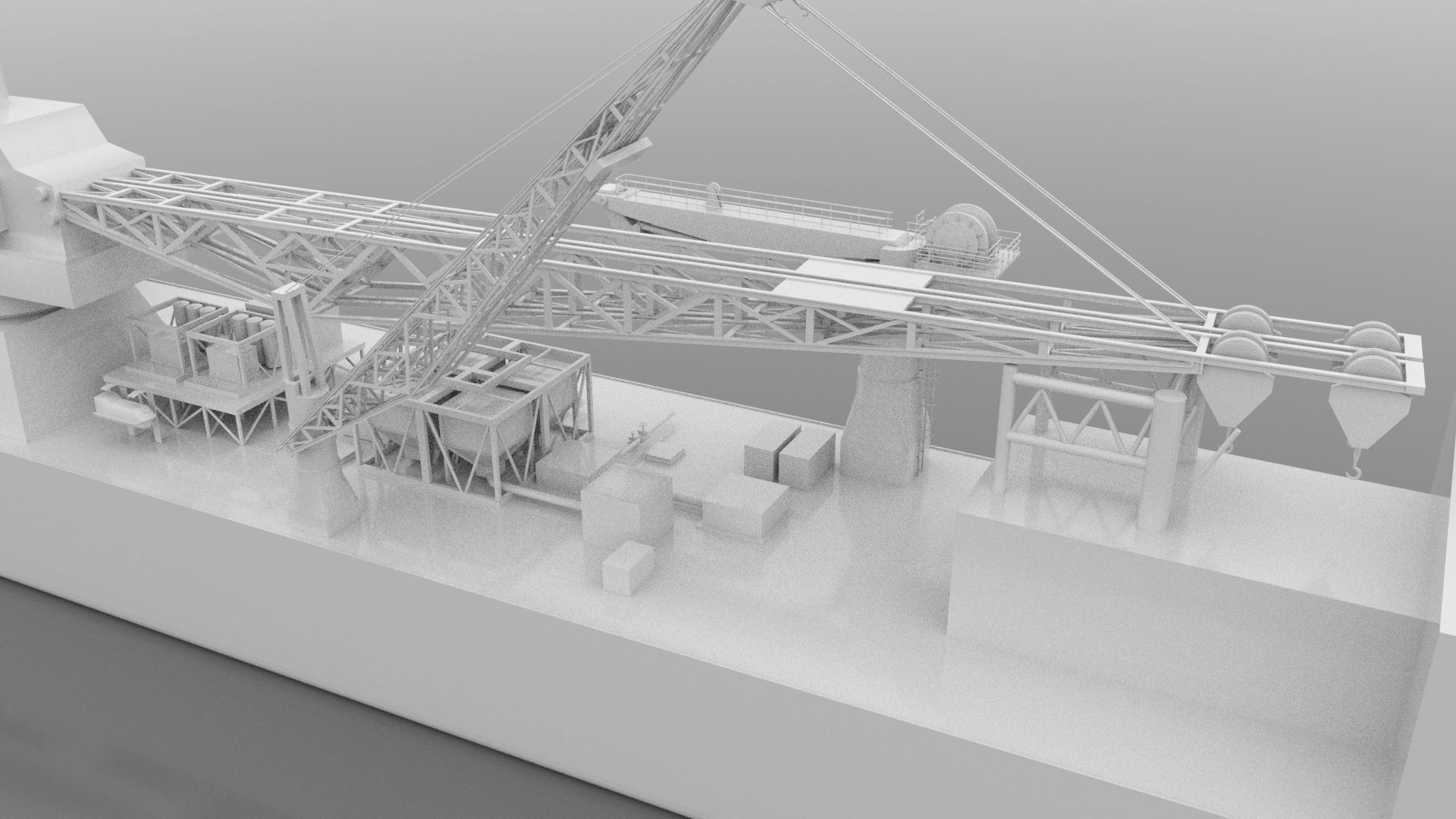 Ship DELMA 2000 Pipelay Crane Vessel 3D model | CGTrader