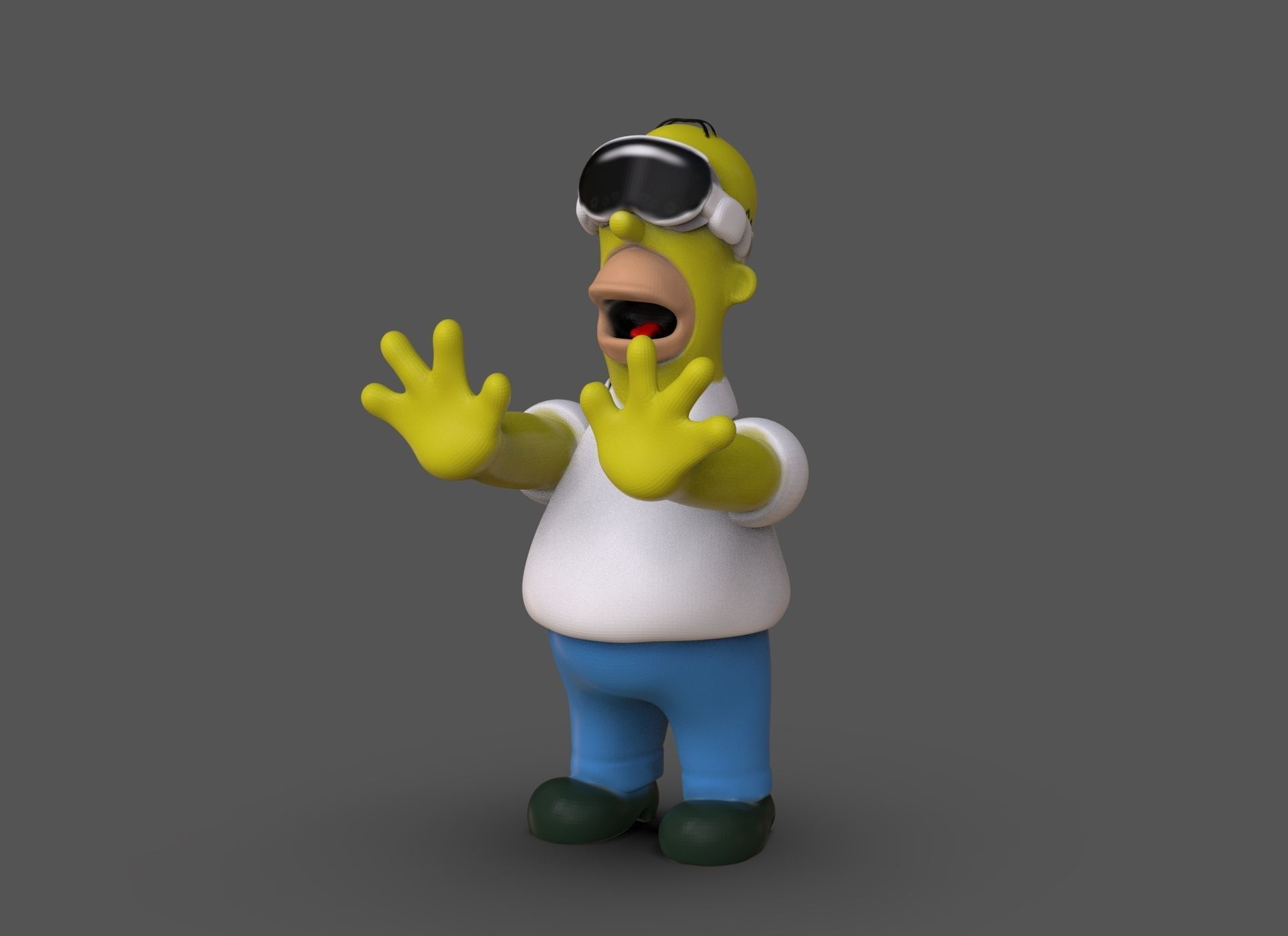 Vision Pro Homer 3D model 3D printable | CGTrader