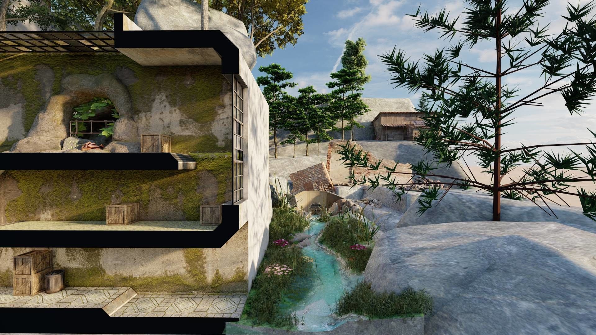 3D model Level Design 201 VR / AR / low-poly | CGTrader