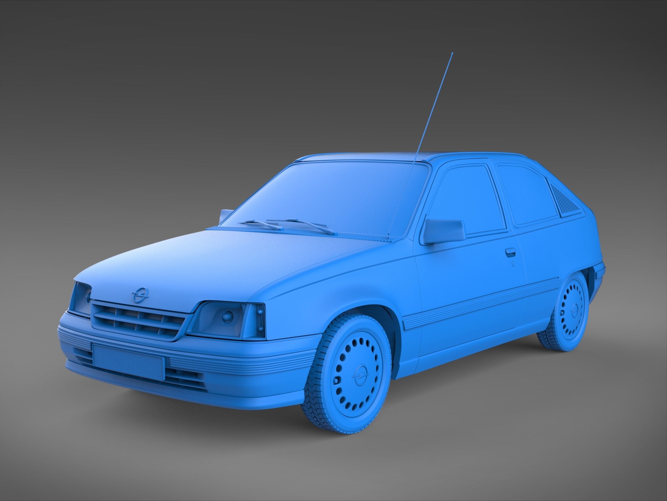Opel Kadett E Hatchback 3 Door 1991 Stl Printable 3D model 3D printable ...
