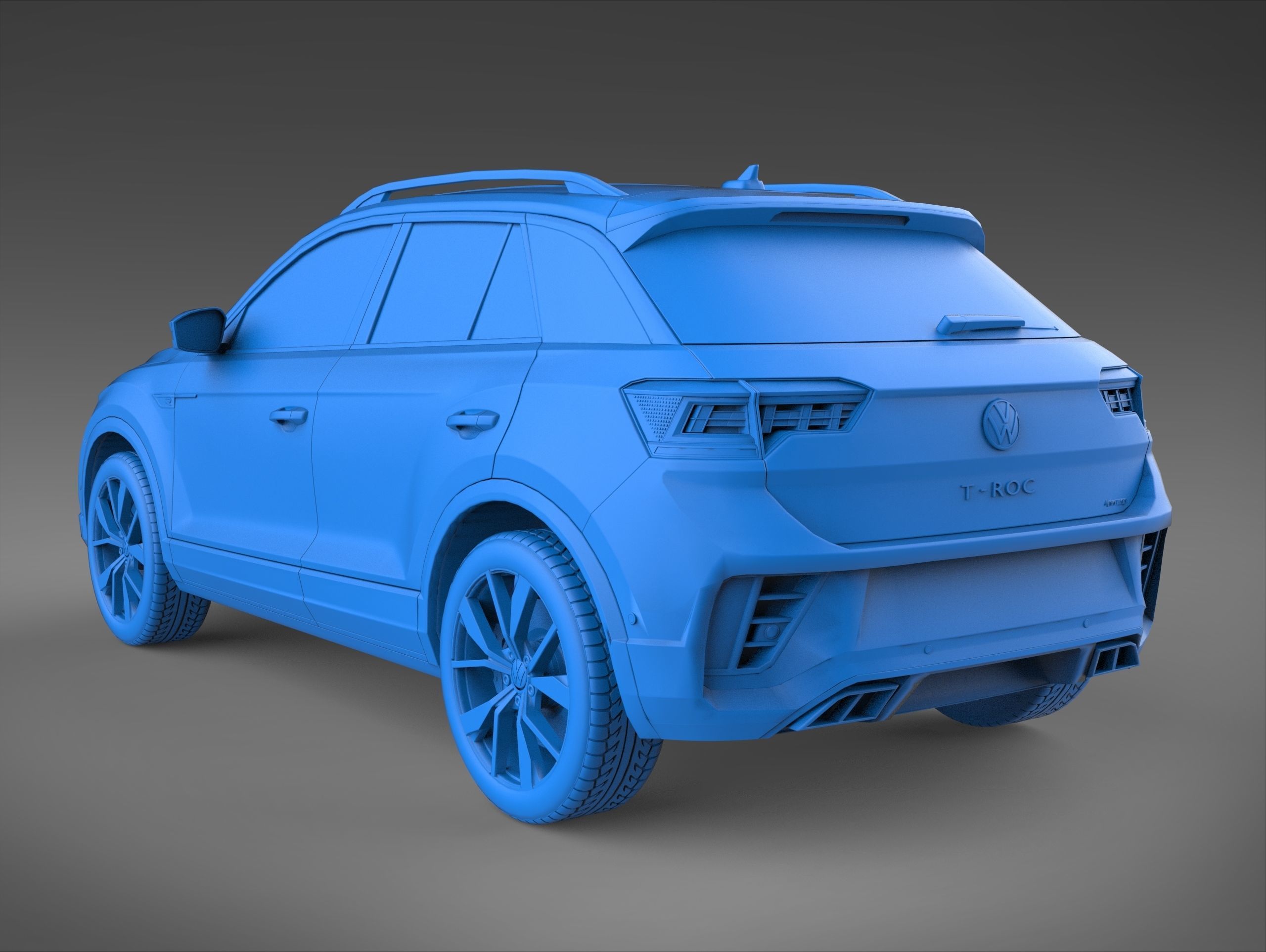 Volkswagen T-Roc R-line 2022 Stl Printable 3D model 3D printable | CGTrader