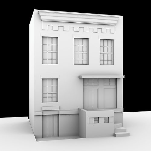 3D model Building 48 VR / AR / low-poly | CGTrader