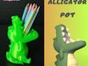Alligator Pot 3D model 3D printable | CGTrader