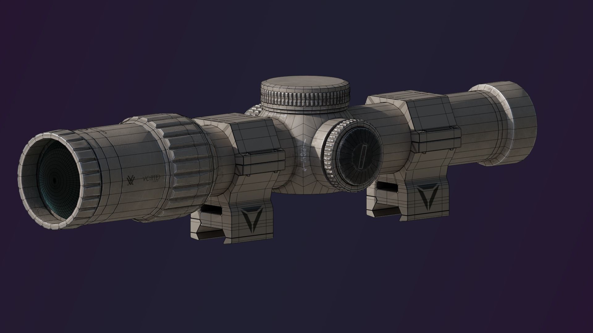 Vortex Razor HD III free VR / AR / low-poly 3D model | CGTrader