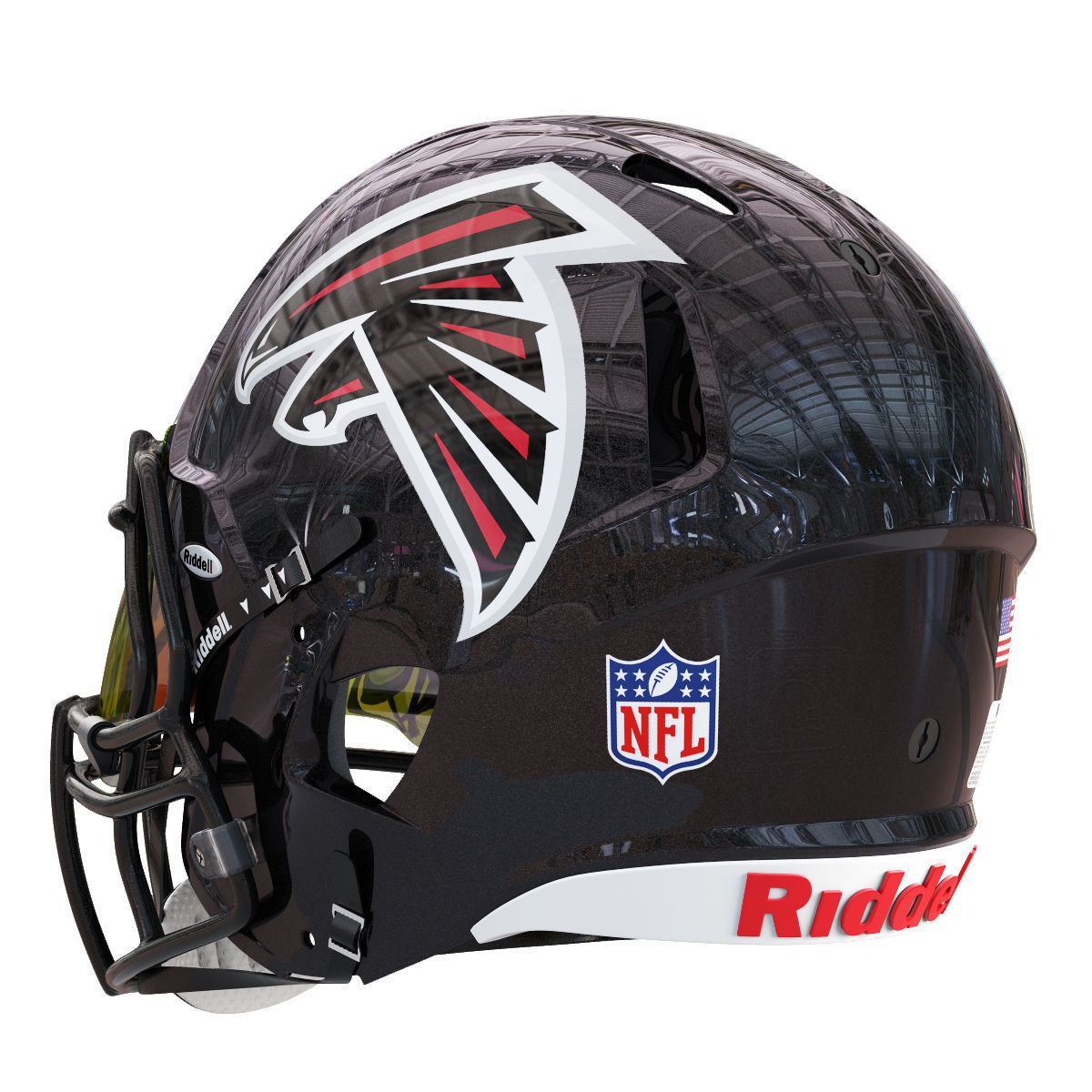 Riddell speed helmet atlanta falcons 3D model | CGTrader