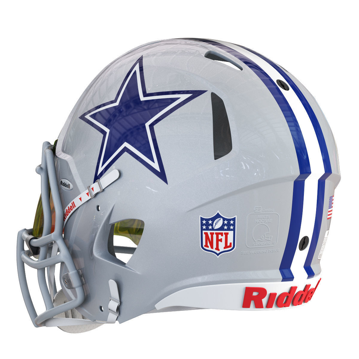 Riddell speed helmet dallas cowboys 3D model | CGTrader