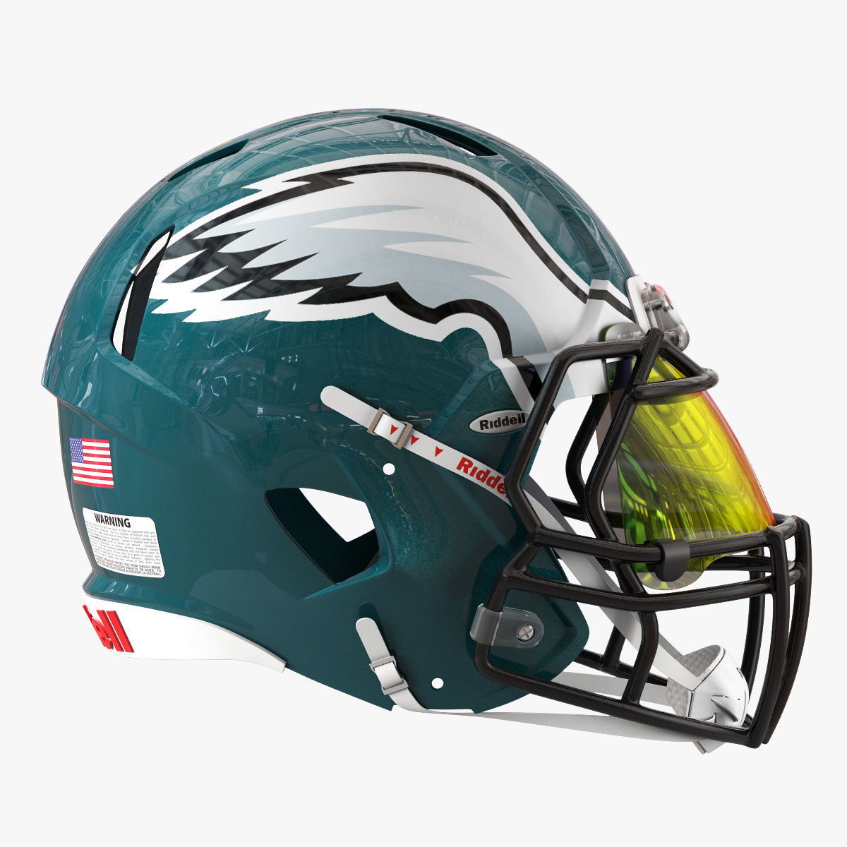 Riddell speed helmet philadelphia eagles 3D model | CGTrader