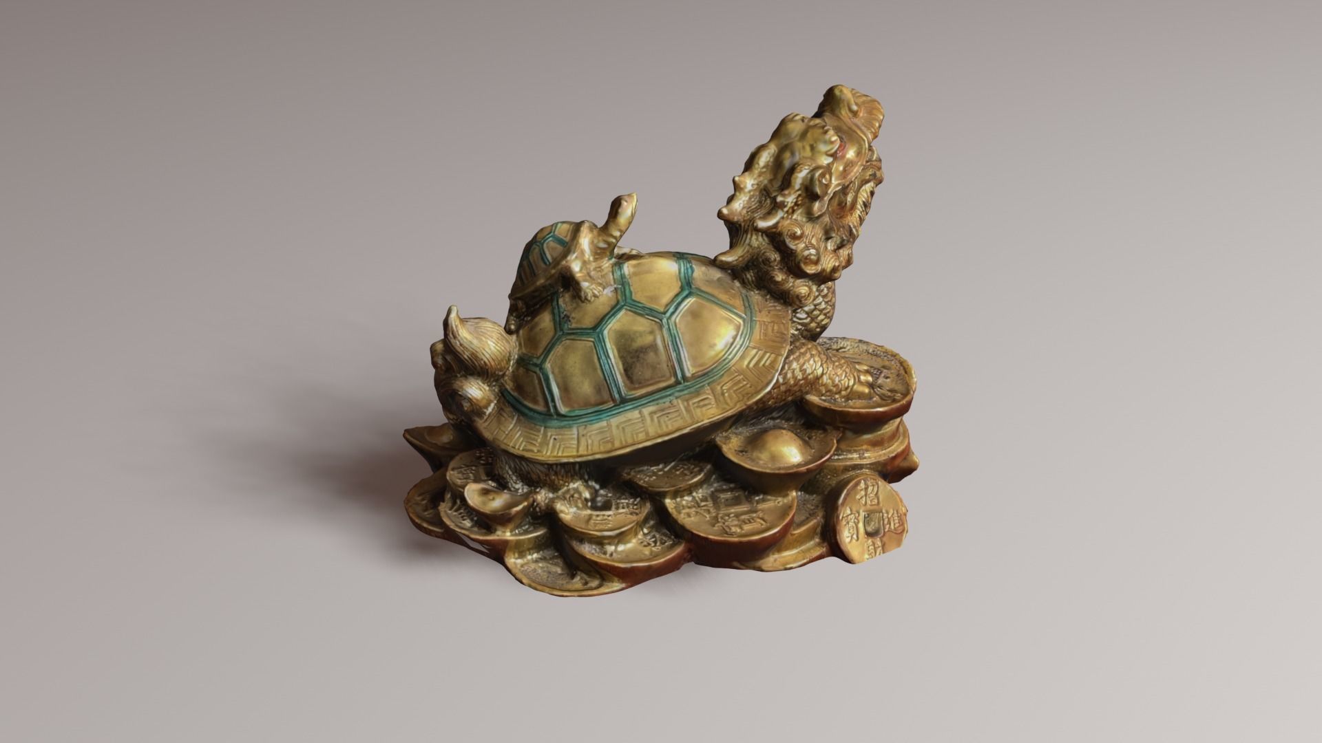 Feng Shui Dragon Turtle 2 3D model 3D printable | CGTrader