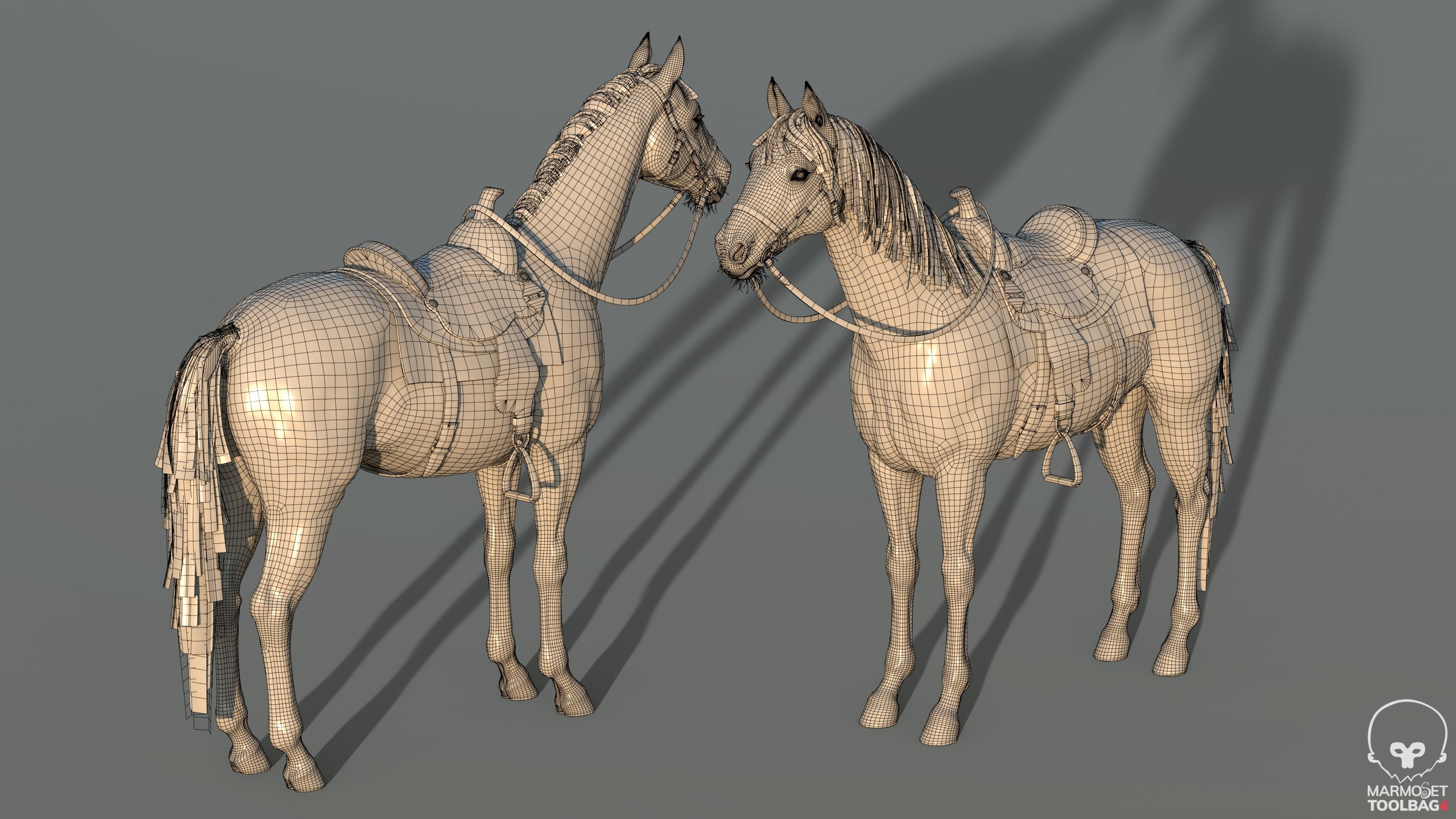 3D model Real-Time Horse Animated and Integrated in Unreal Engine VR ...