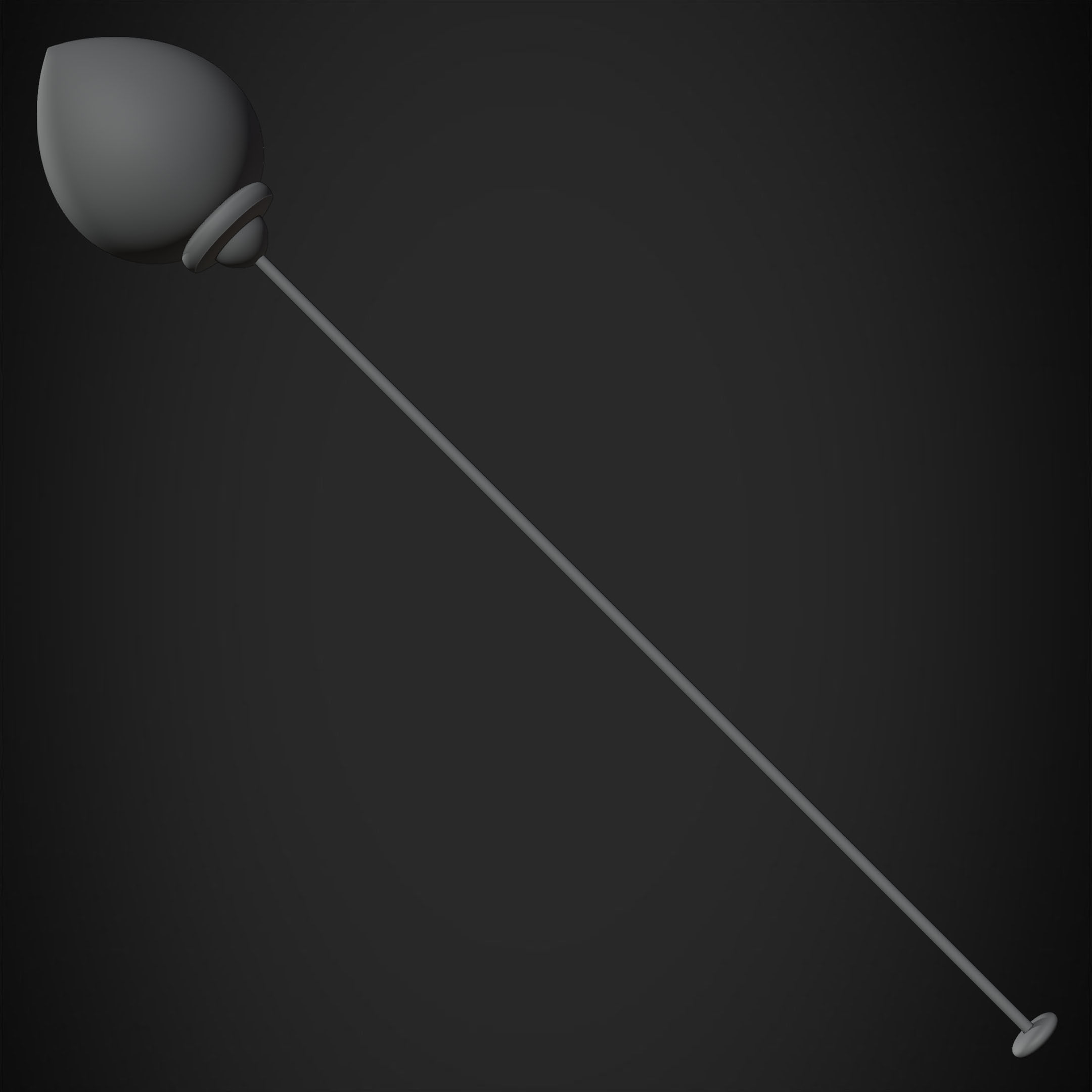 Hazbin Hotel Alastor Mic Cane for Cosplay 3D model 3D printable | CGTrader