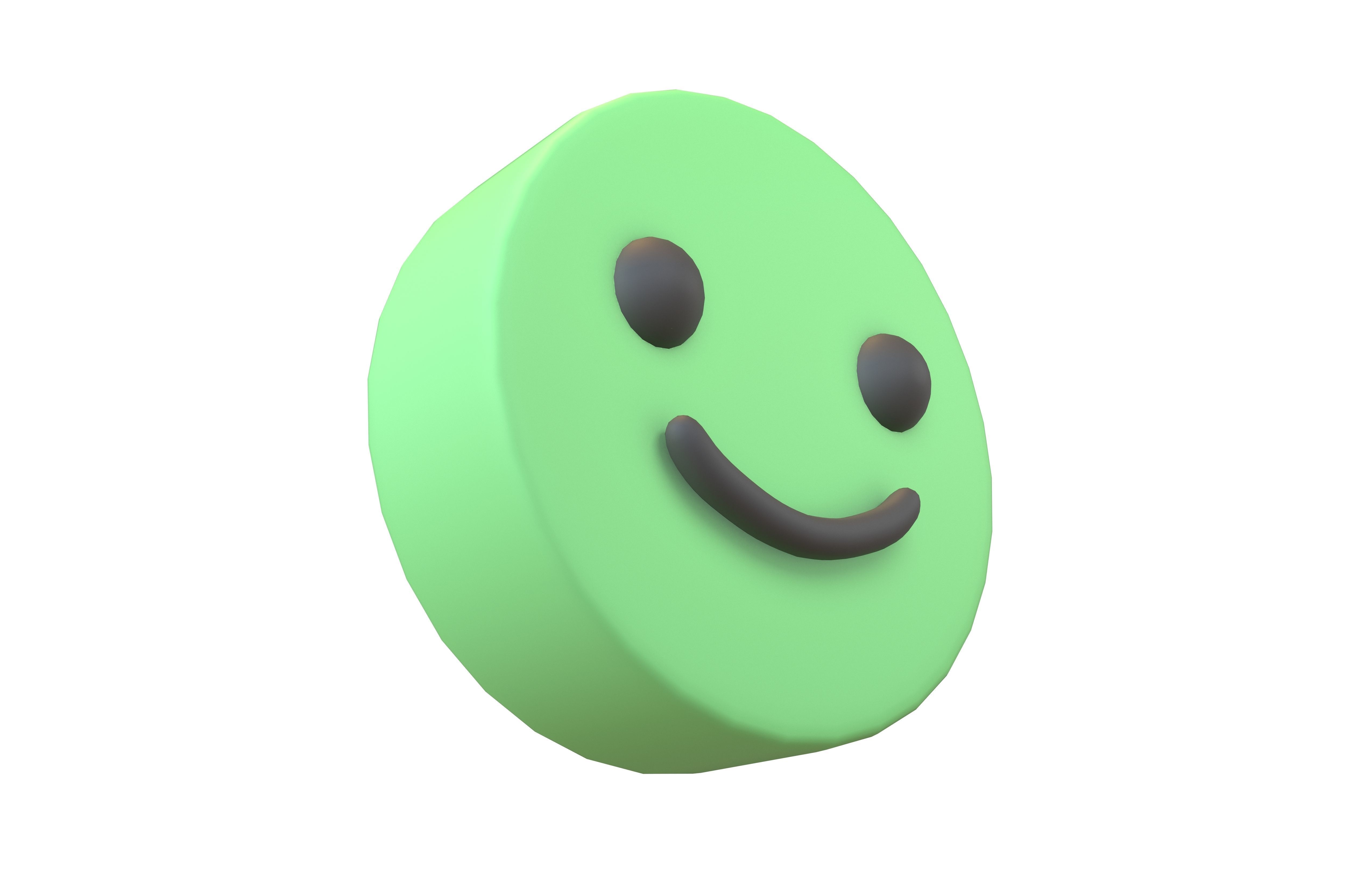 3D model Smile Emoji v2 001 VR / AR / low-poly | CGTrader