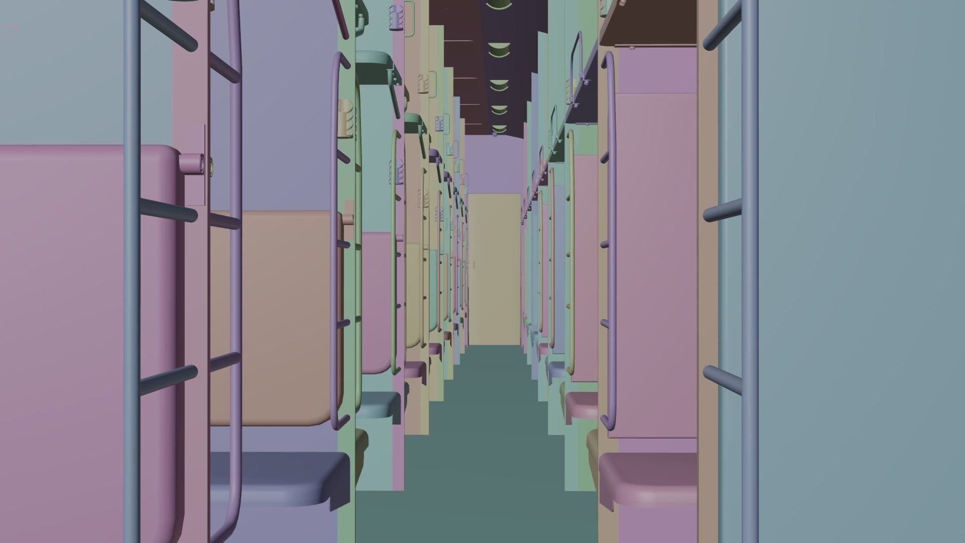 Indian Railways LHB Ac 3 Tier Sleeper Coach With Interior 3D model | CGTrader