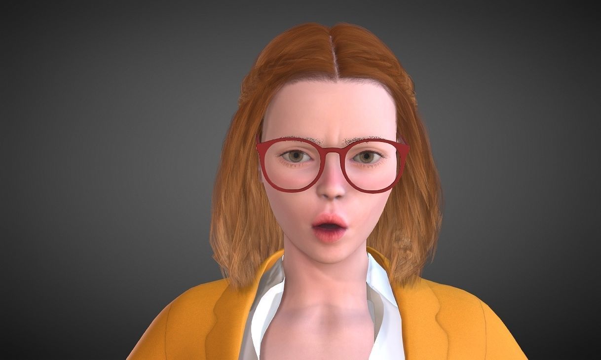 Business Woman - Full Rigged 3D model rigged | CGTrader
