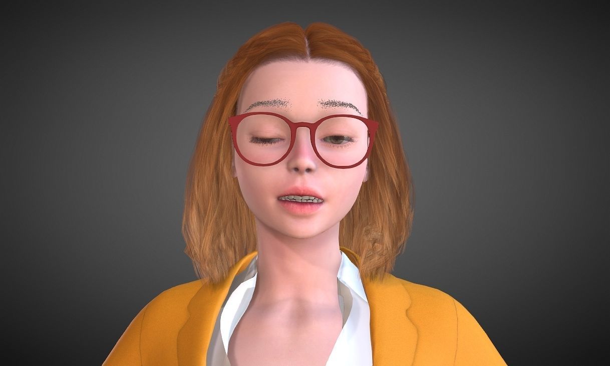 Business Woman - Full Rigged 3D model rigged | CGTrader