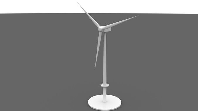 WIND TURBINE OFFSHORE 3D model | CGTrader