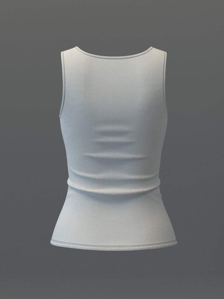 Basic Tank Top 3D model | CGTrader
