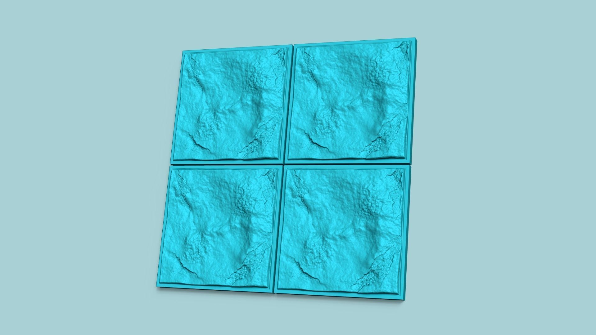 Wall Panel A21 Rock Stone - Interior Design Decoration 3D model 3D ...