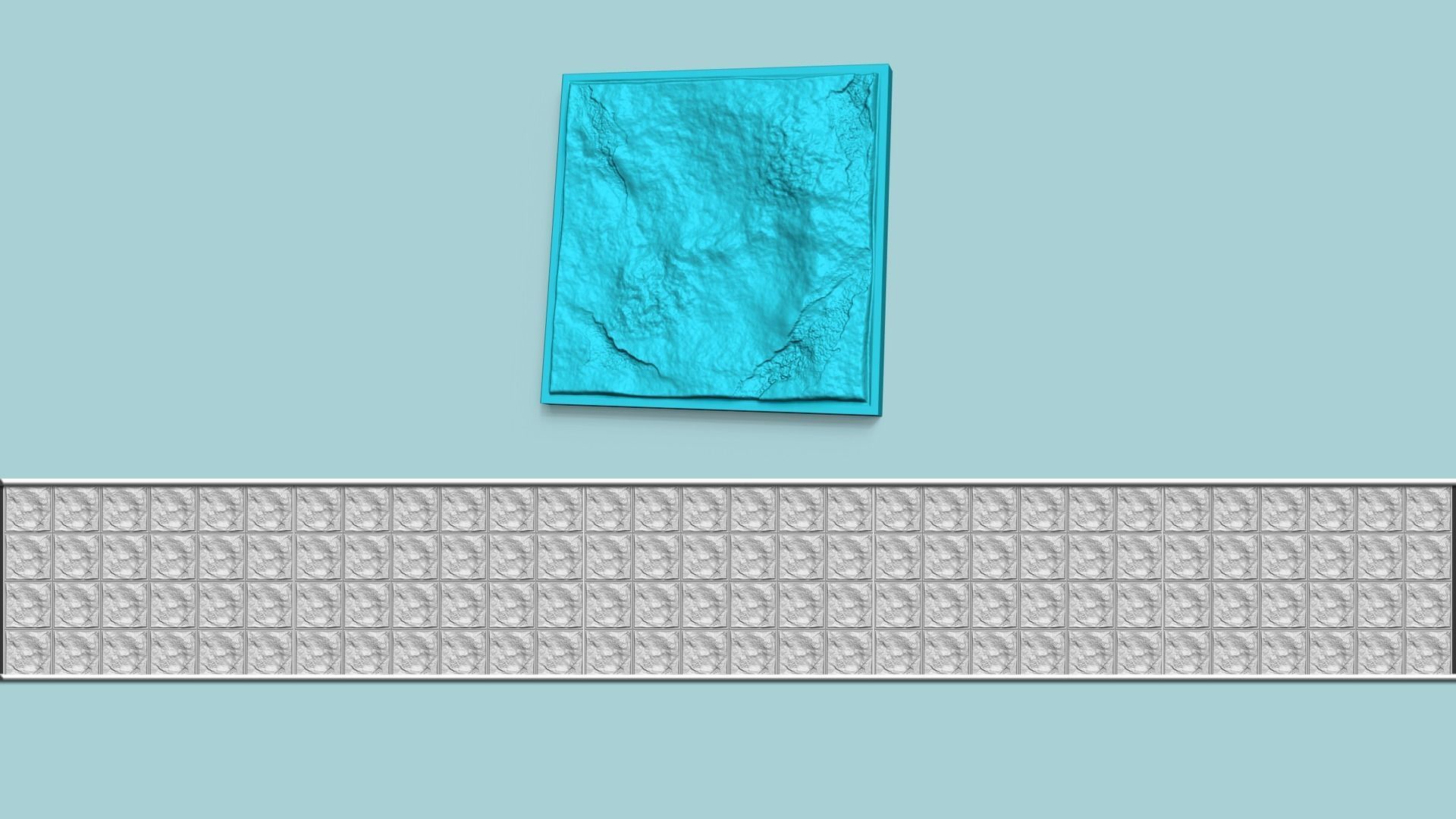 Wall Panel A21 Rock Stone - Interior Design Decoration 3D model 3D ...