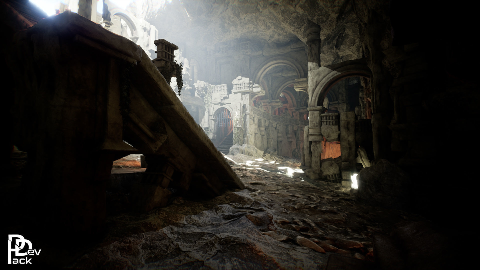 3D model Cave Ruins 47 Assets VR / AR / low-poly | CGTrader