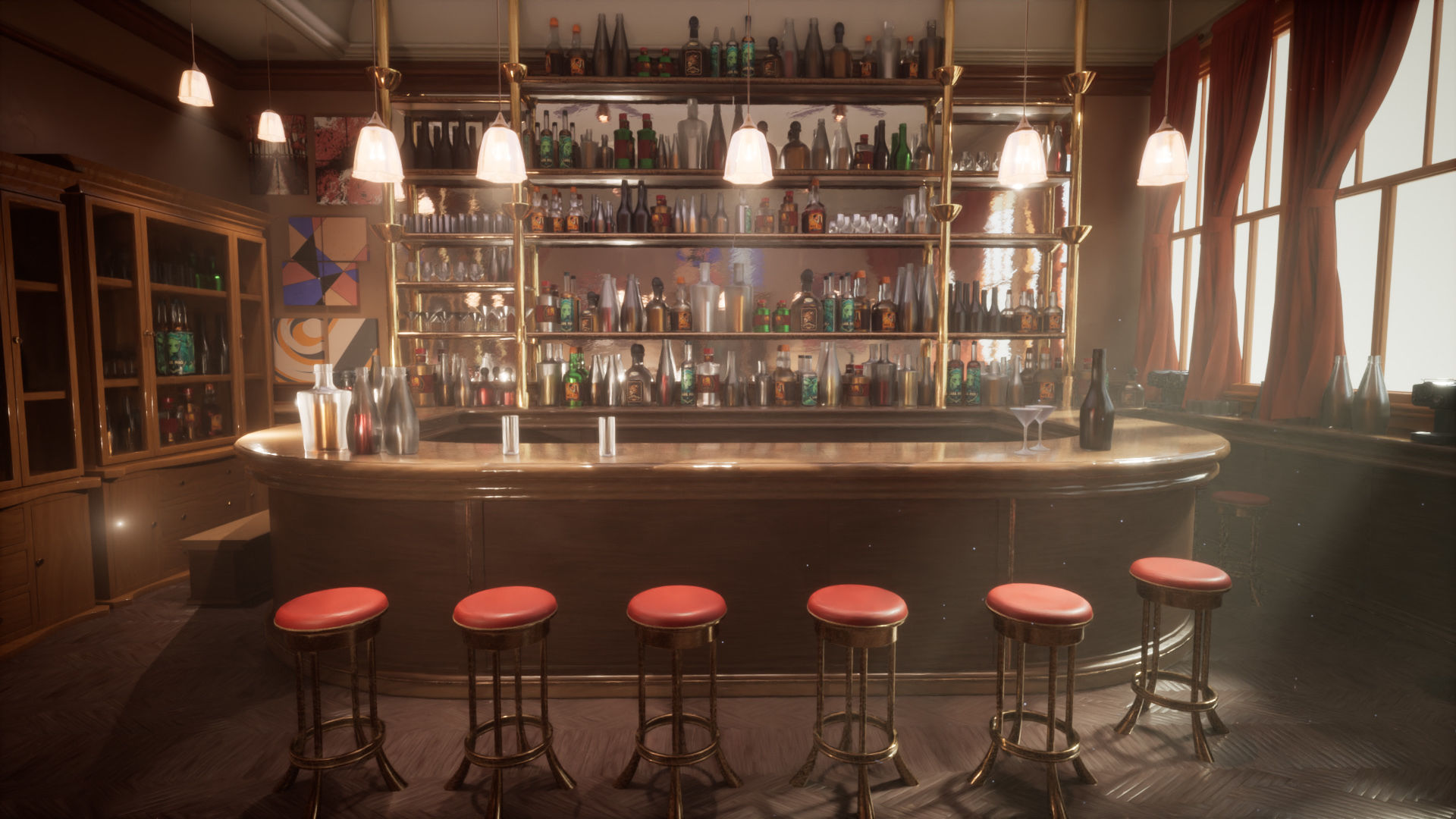 3D model Vintage Bar 35 Assets VR / AR / low-poly | CGTrader