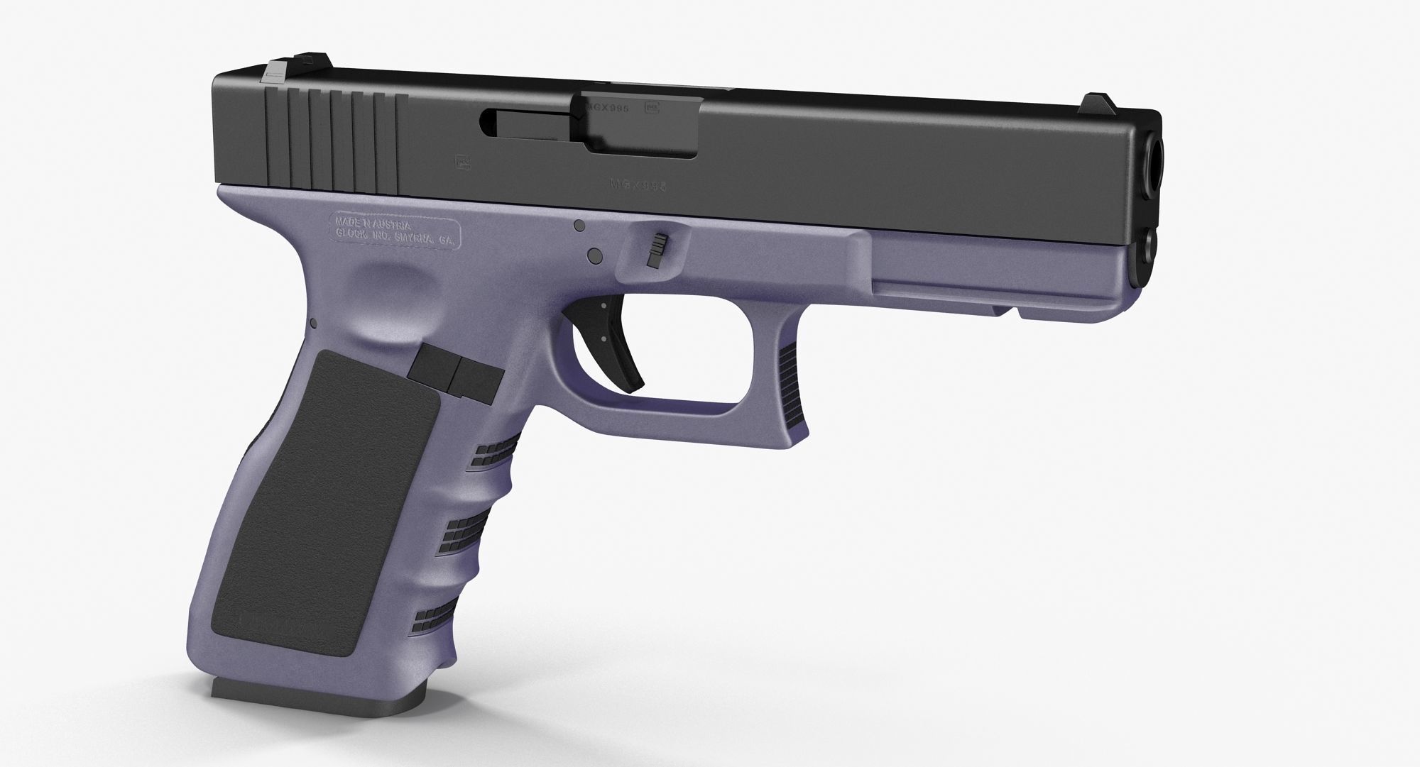 3D model Glock 17 Purple VR / AR / low-poly | CGTrader