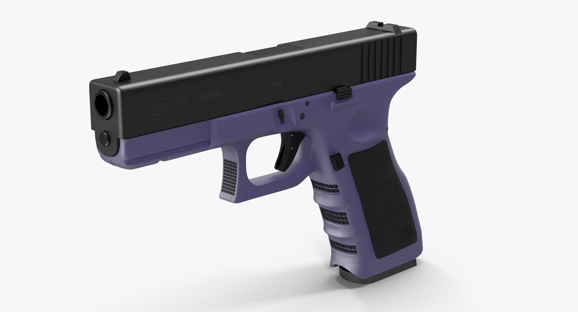 3D model Glock 17 Purple VR / AR / low-poly | CGTrader