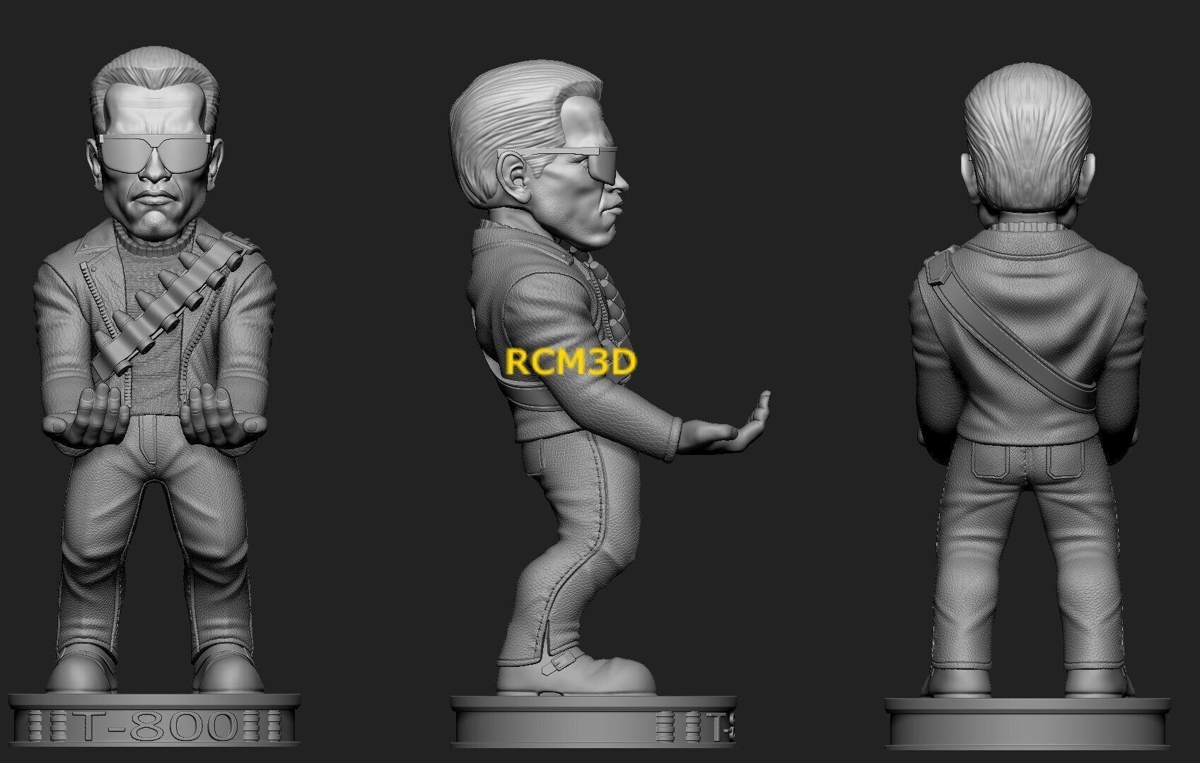 Terminator Arnold joystick holder 3D model 3D printable | CGTrader