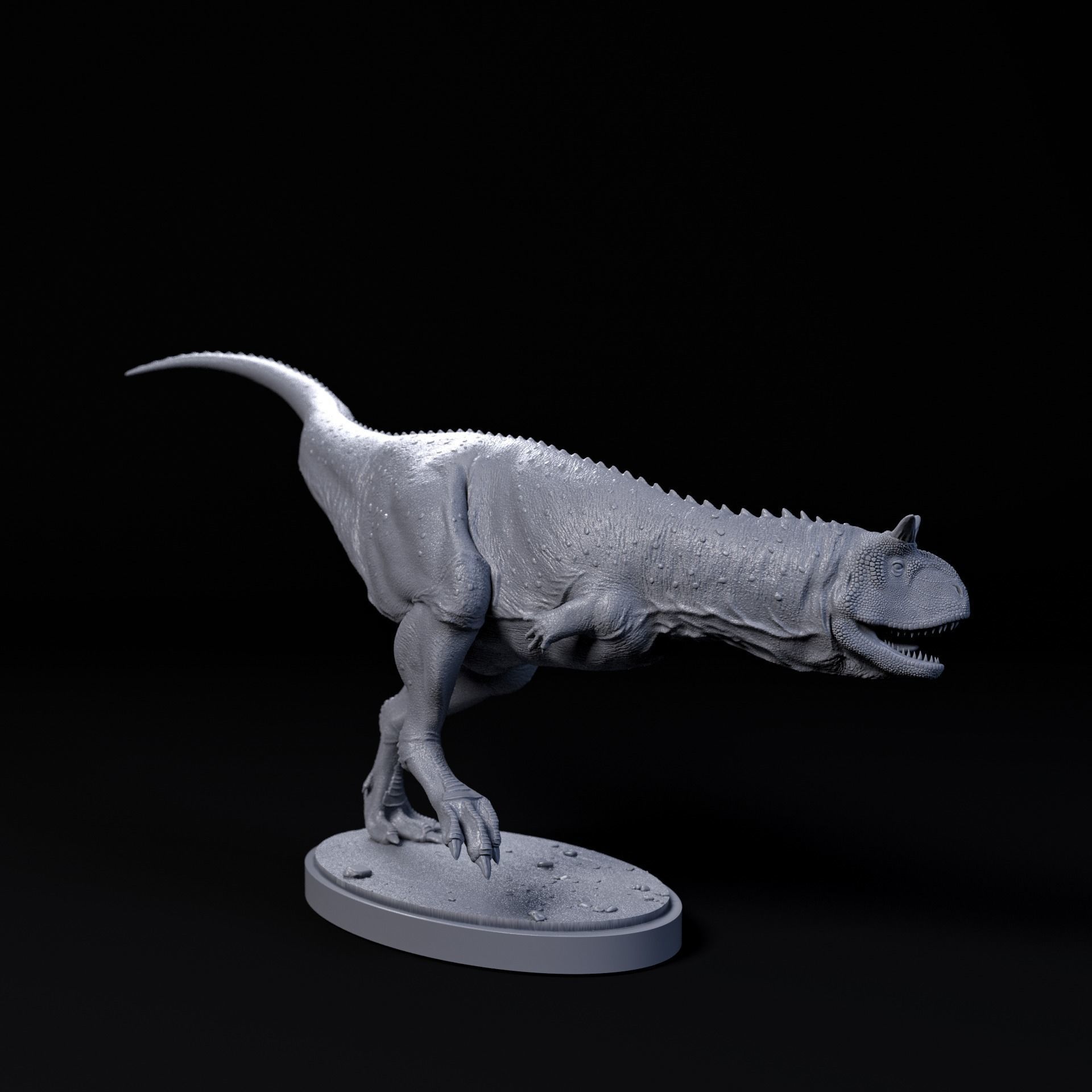 Carnotaurus running 1-35 scale pre-supported dinosaur 3D model 3D ...