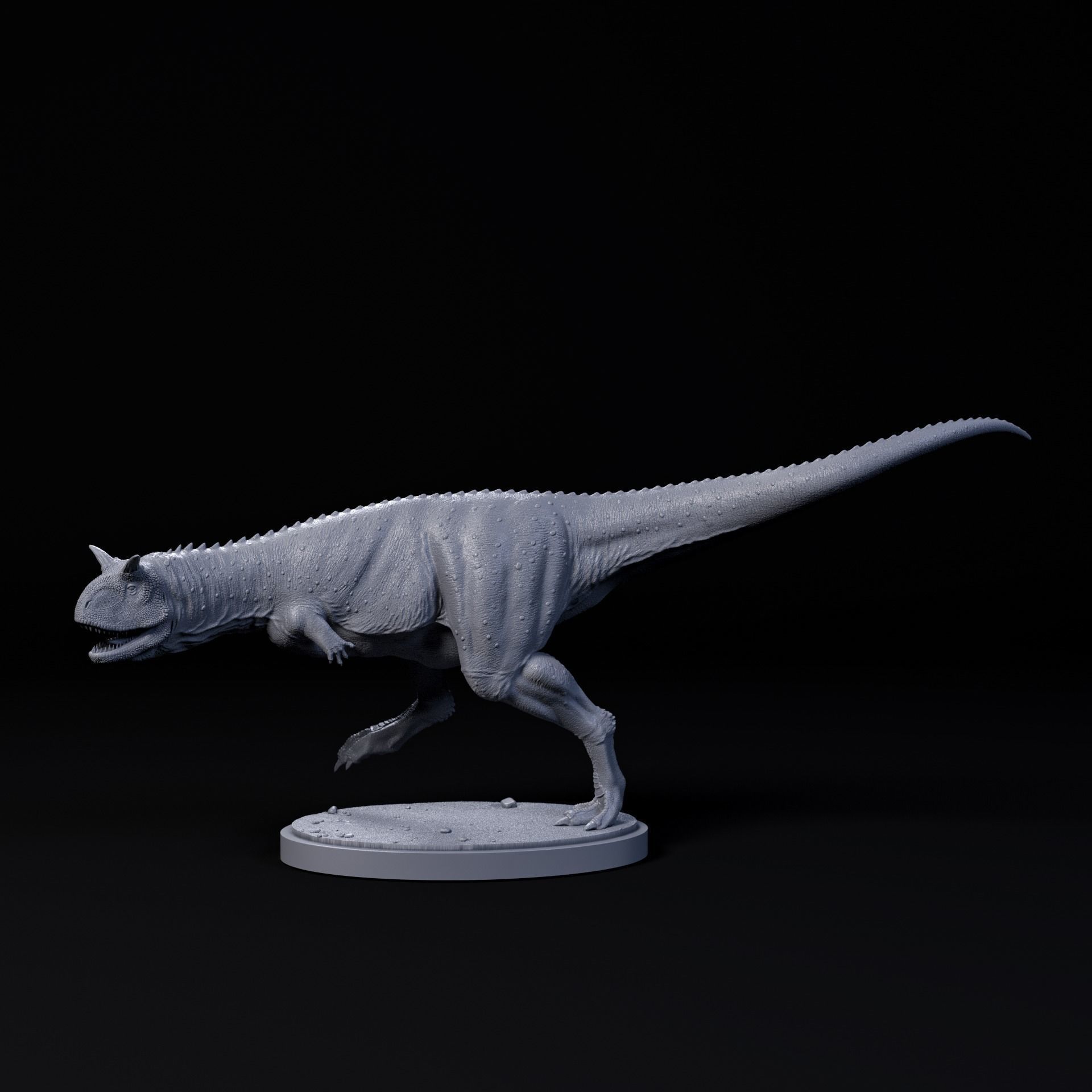 Carnotaurus running 1-35 scale pre-supported dinosaur 3D model 3D ...