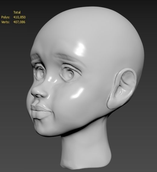 Character Head 3D model | CGTrader