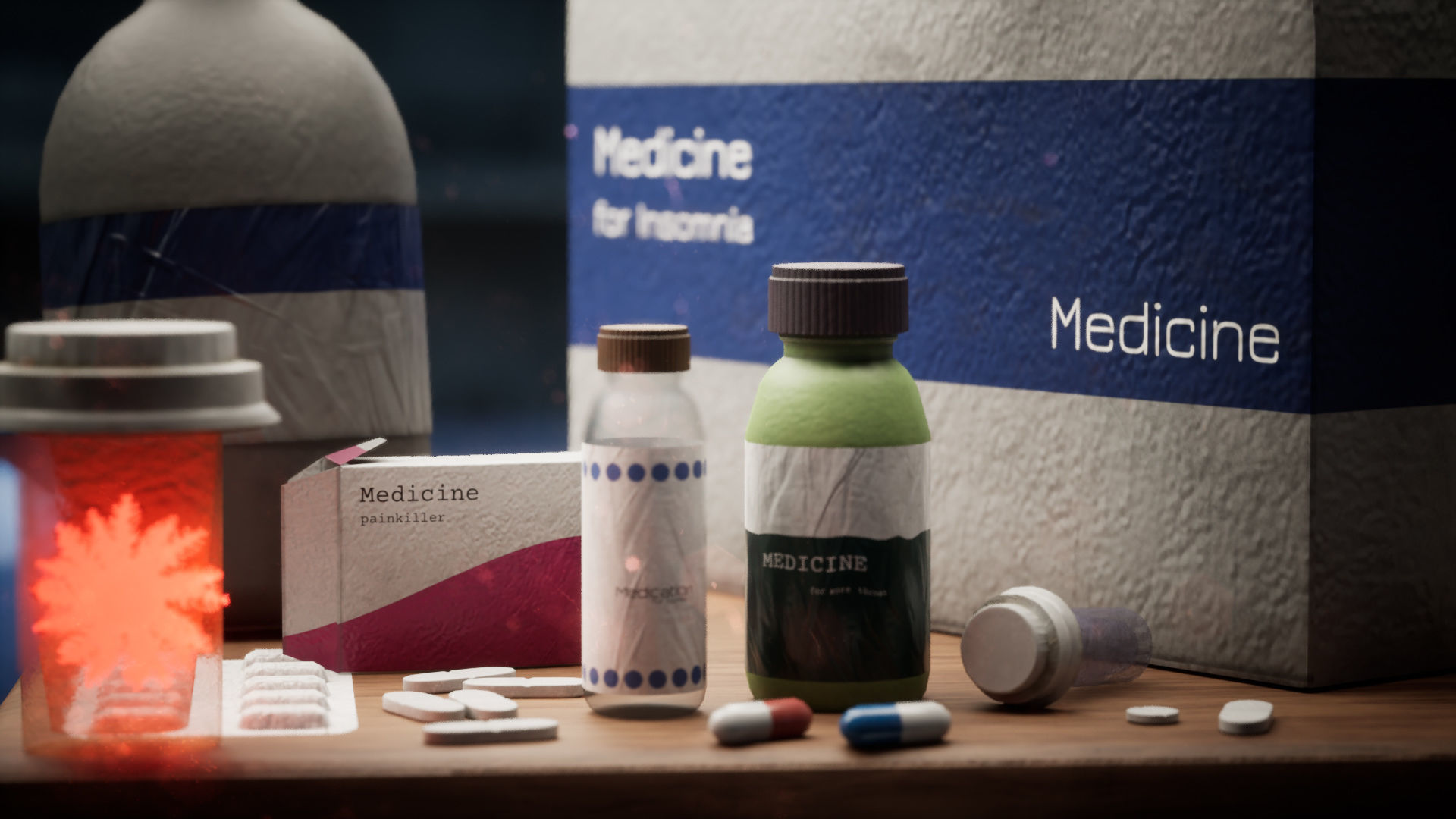 3D model Medicine Props 30 Assets VR / AR / low-poly | CGTrader