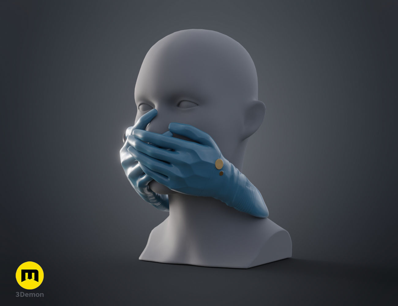 DEATH STRANDING 2 FRAGILE GLOVES MASK 3D model 3D printable | CGTrader