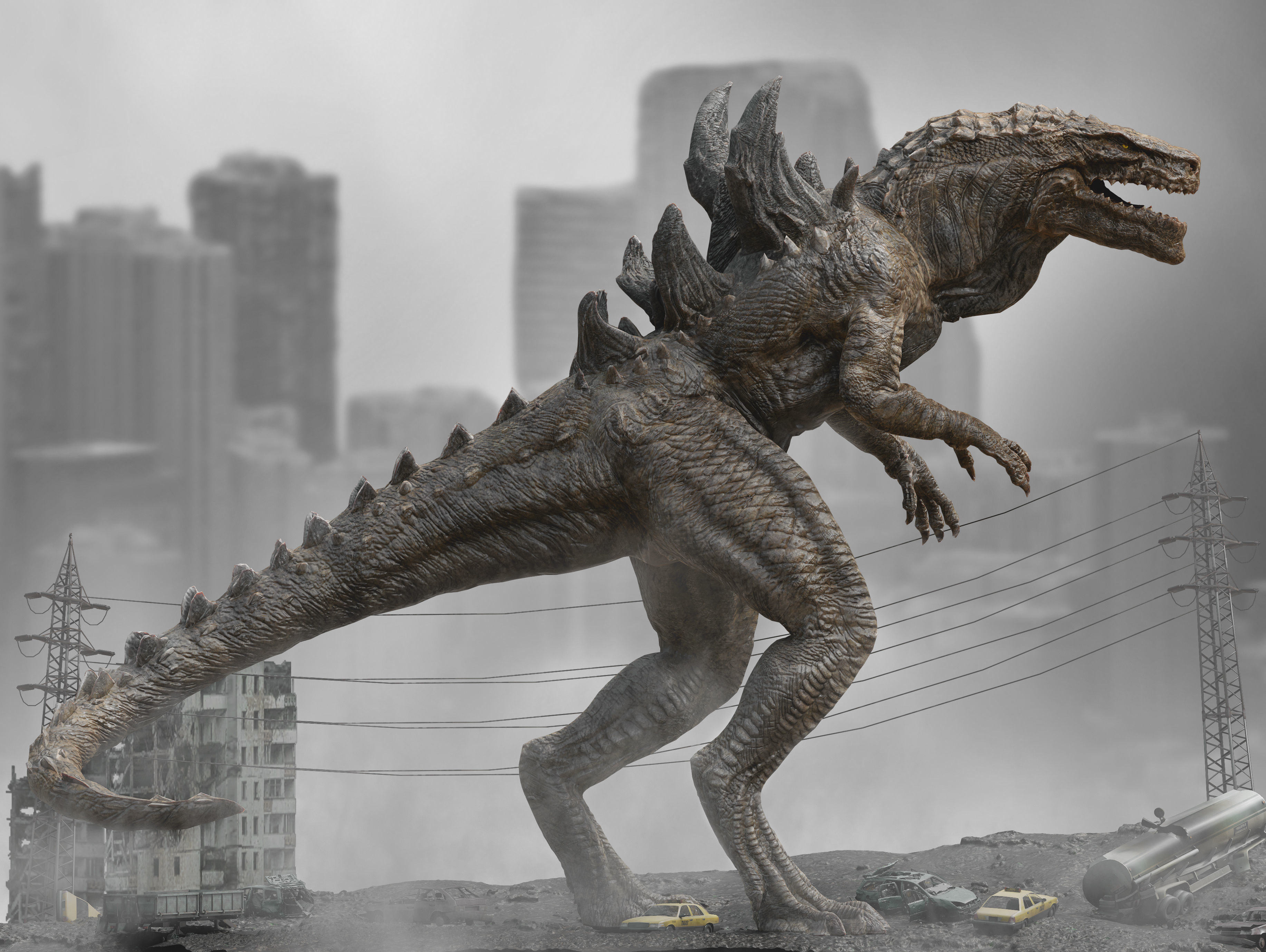 3D model Godzilla 1998 VR / AR / low-poly | CGTrader