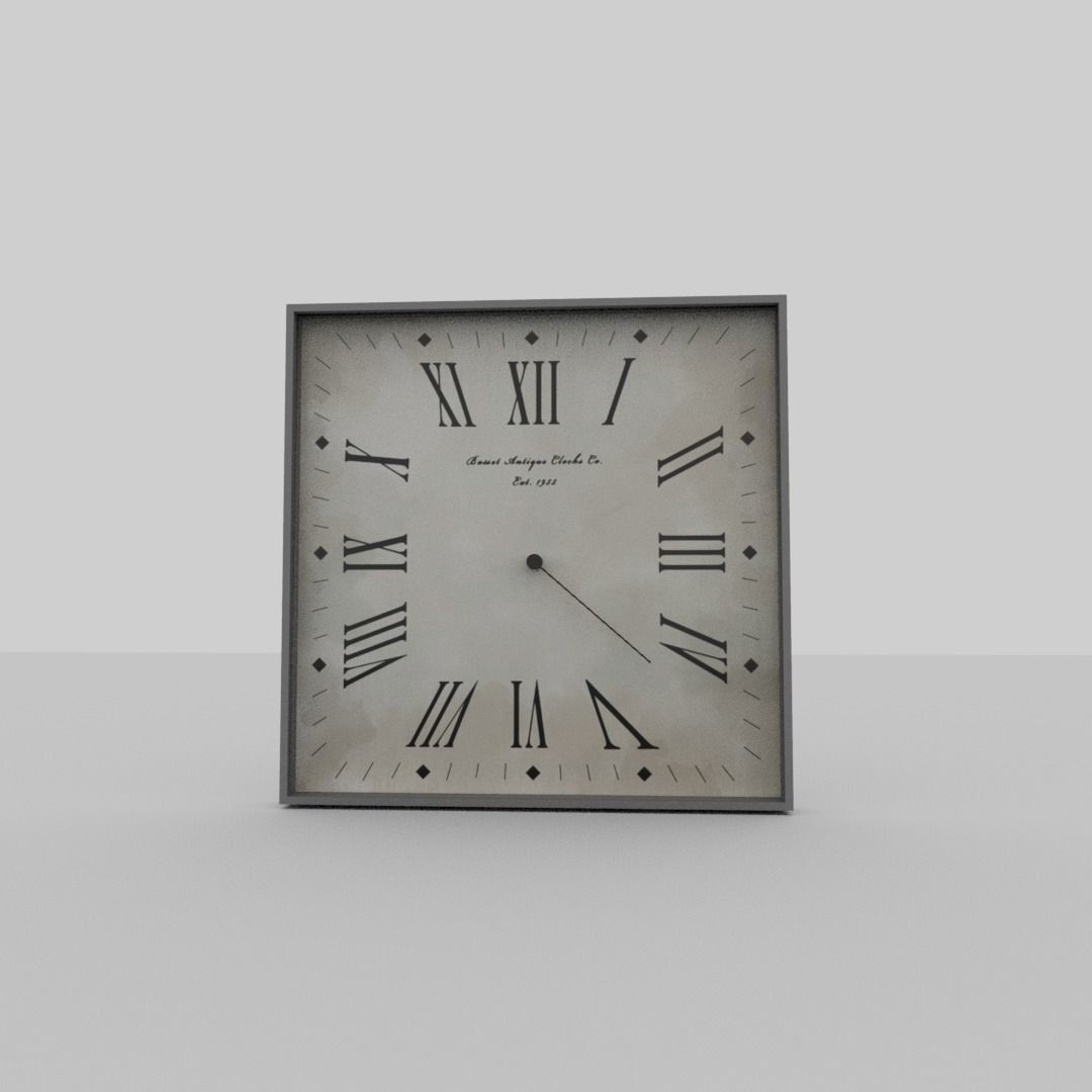 3D model Clock animated VR / AR / low-poly animated | CGTrader