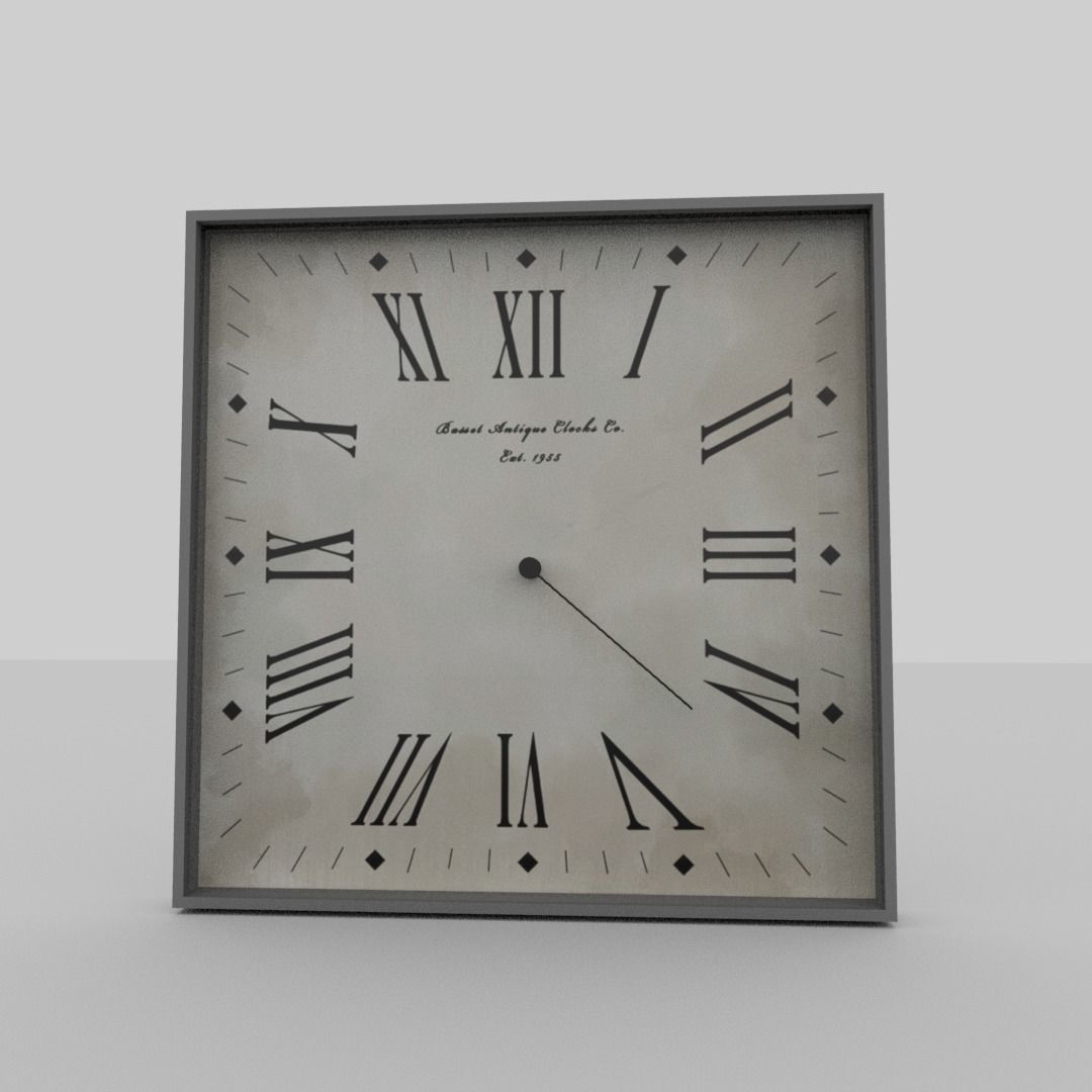 3D model Clock animated VR / AR / low-poly animated | CGTrader