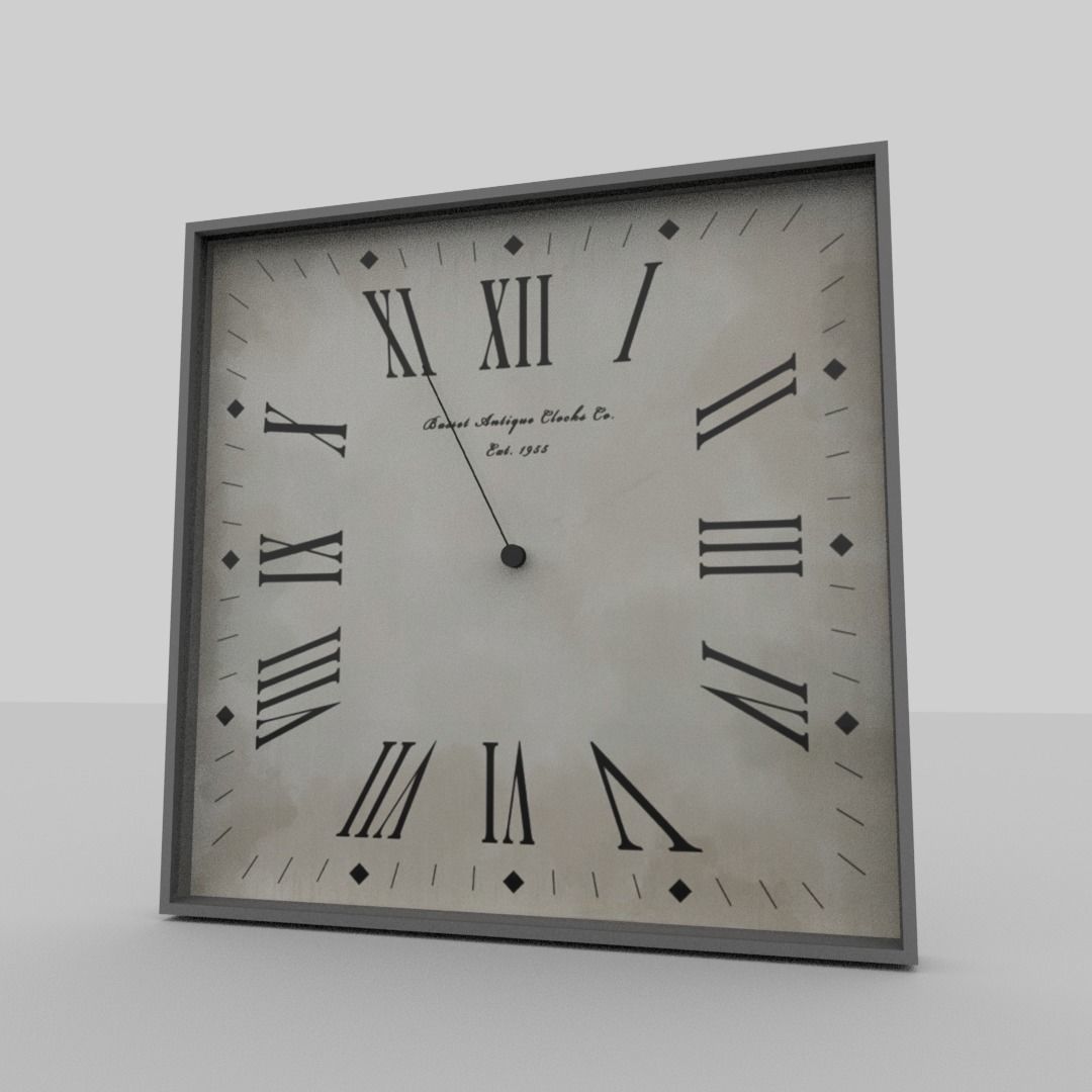 3D model Clock animated VR / AR / low-poly animated | CGTrader