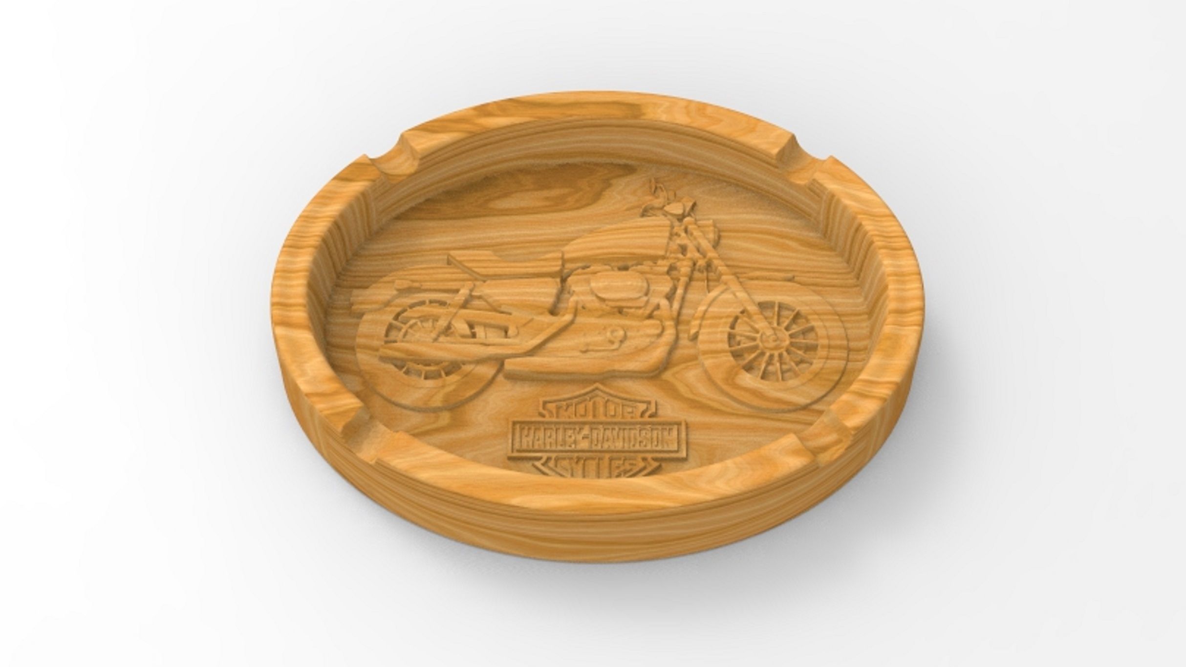 Chopper Motorcycle Ashtray Cigar Tray File For Cnc Router 3D model 3D ...